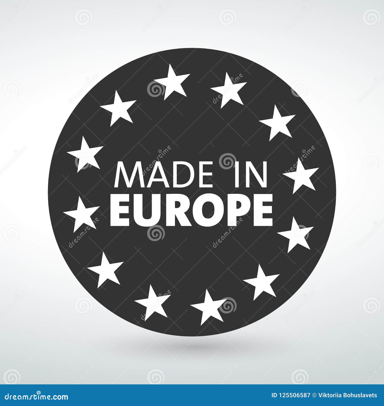 Europe Icon Sign Isolated on a White Backround Stock Illustration ...