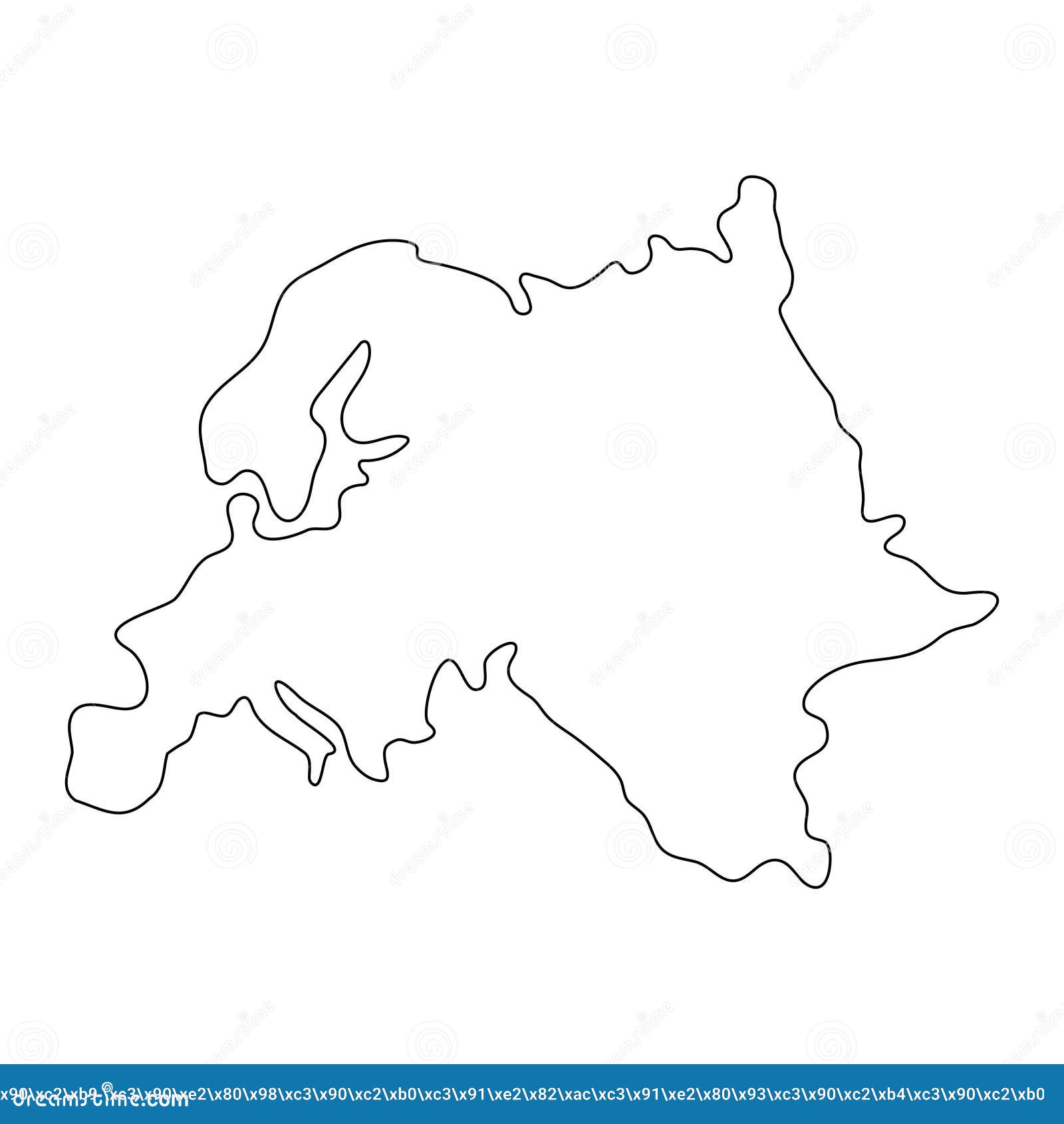 Europe line continent stock illustration. Illustration of icon - 257296639