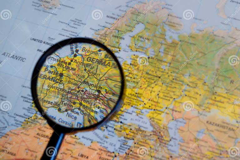 Central Europe map stock image. Image of concept, economy - 29427579