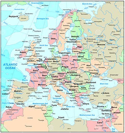 Europe map stock illustration. Illustration of france - 3035418