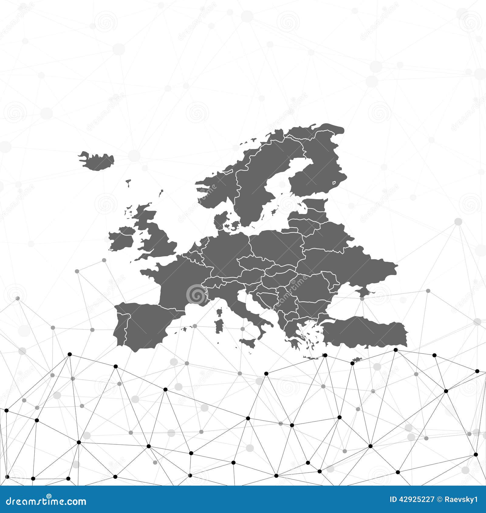 Europe Map Background Vector, Illustration for Stock Vector ...