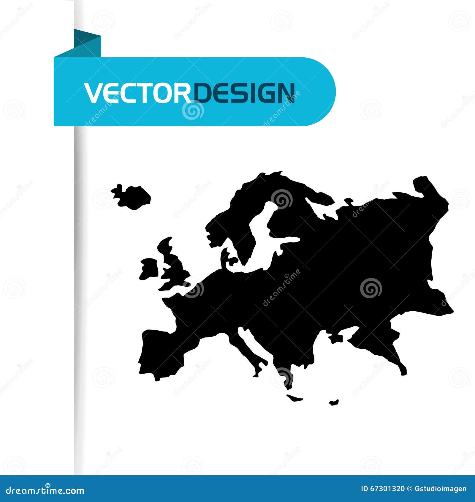 Europe map design stock illustration. Illustration of country - 67301320