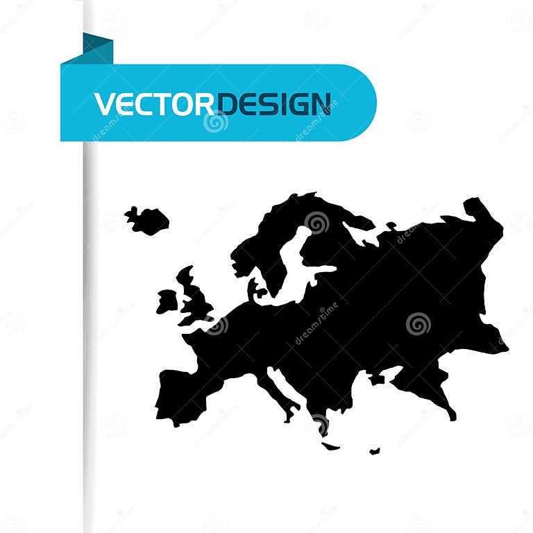 Europe map design stock illustration. Illustration of country - 67301320
