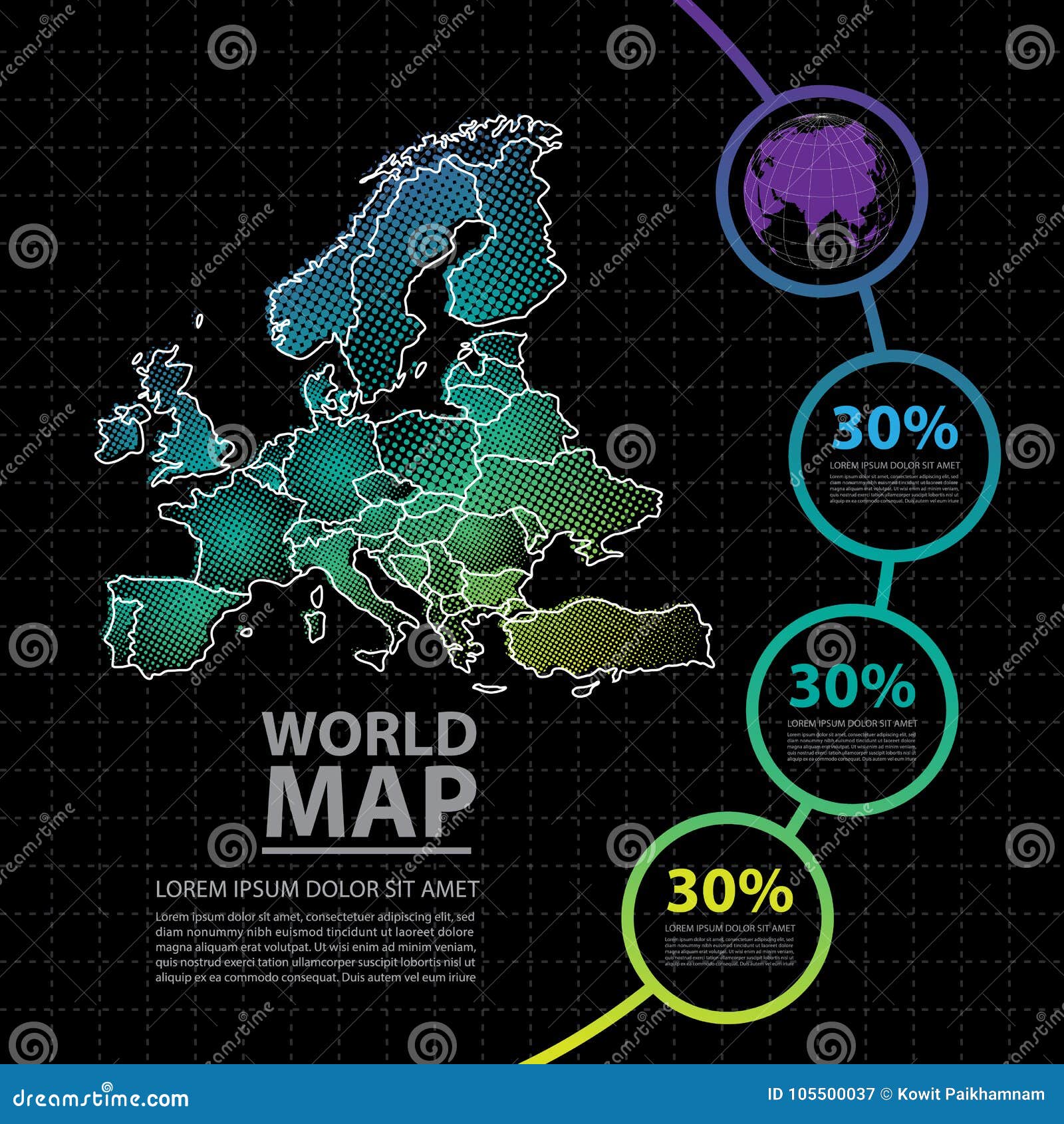 Europe Map Design Vector Illustration Stock Vector - Illustration of ...
