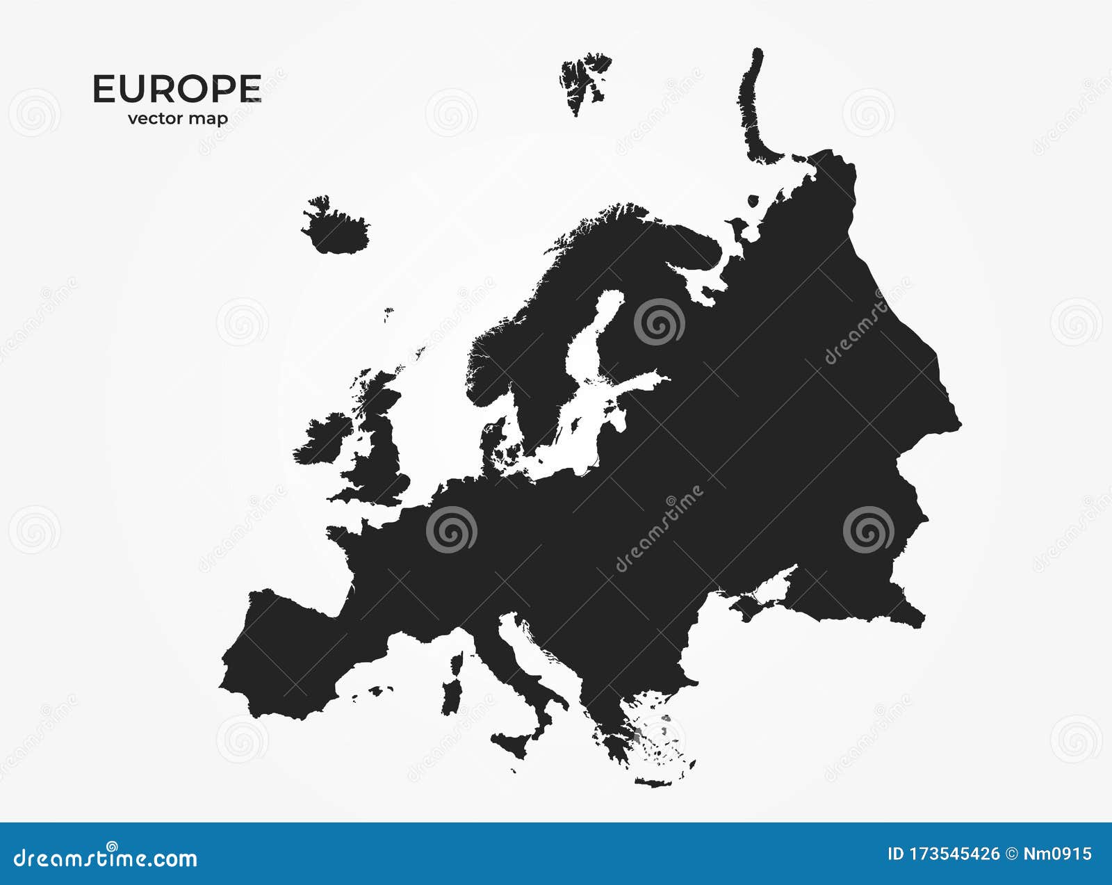 World Continent Map Set. Monochrome Isolated Vector Image ...