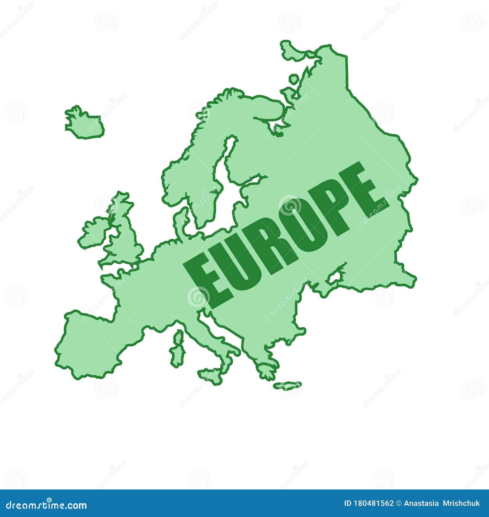 Europe Map Icon on a White Background Stock Illustration - Illustration ...