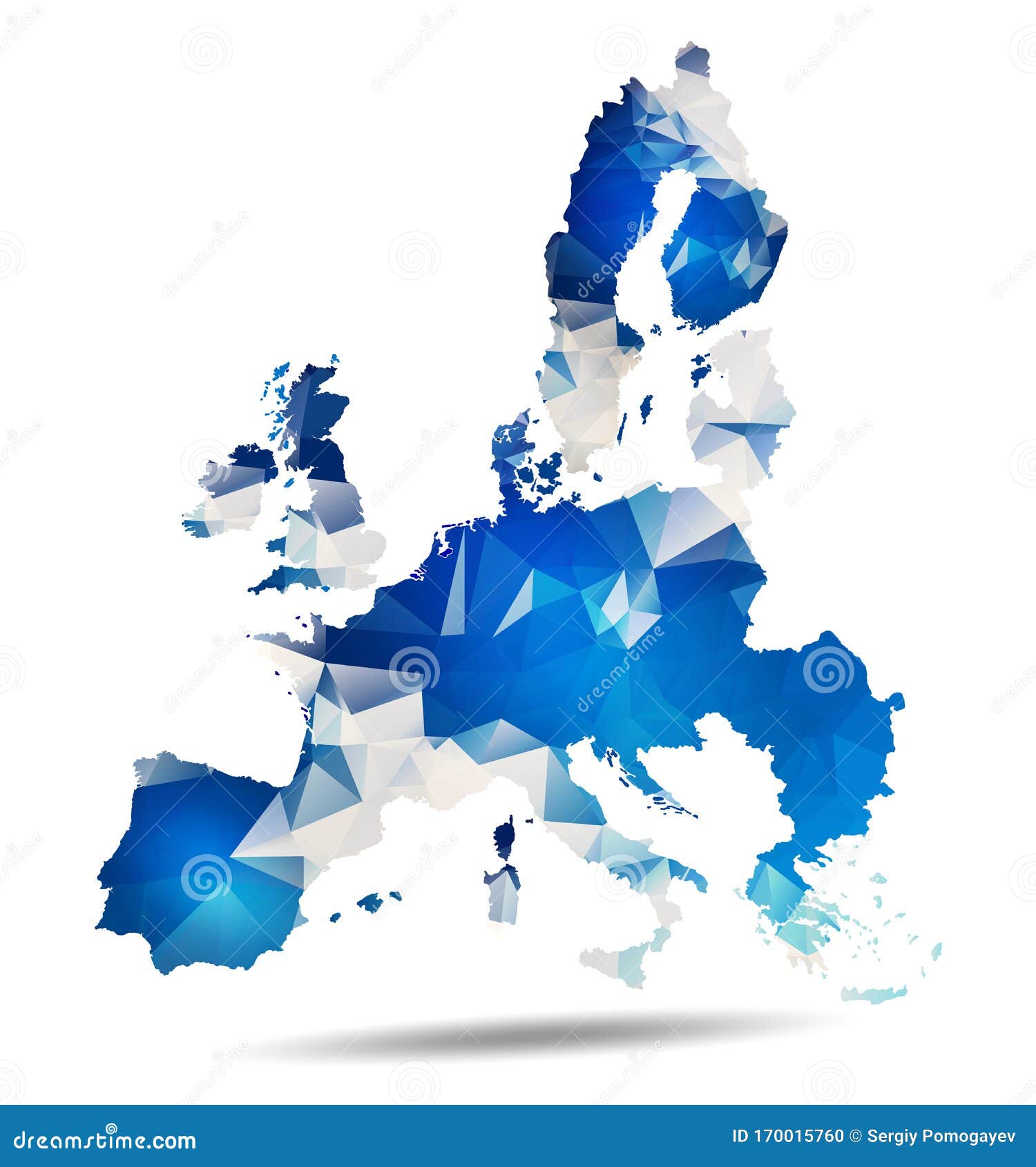 Europe Map Polygonal Geometric Design Stock Vector - Illustration of ... Europe Map Polygonal Geometric Design Stock Vector - Illustration of ...