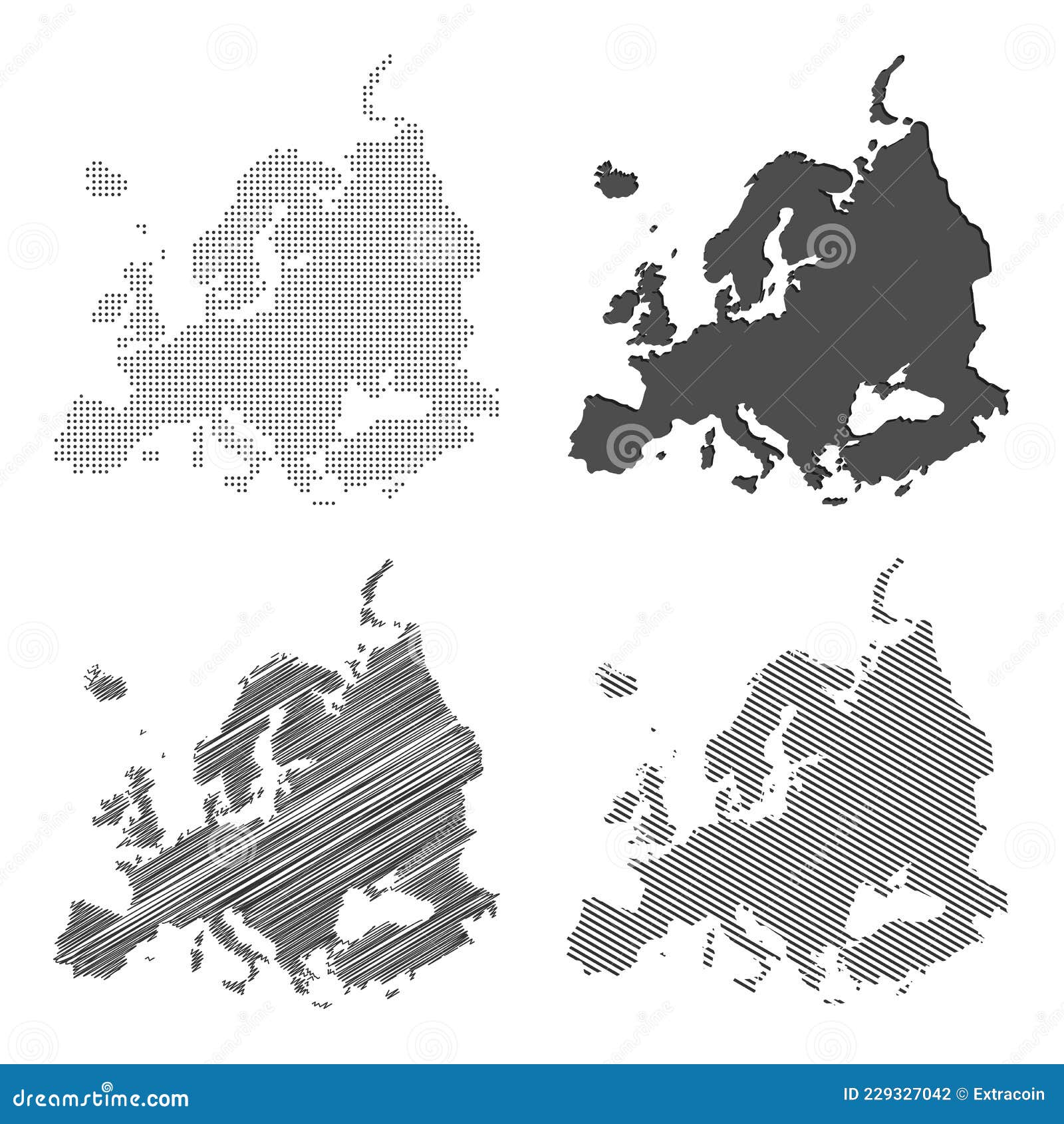 Europe Map Vector Illustration, European Continent Map Stock Vector ...