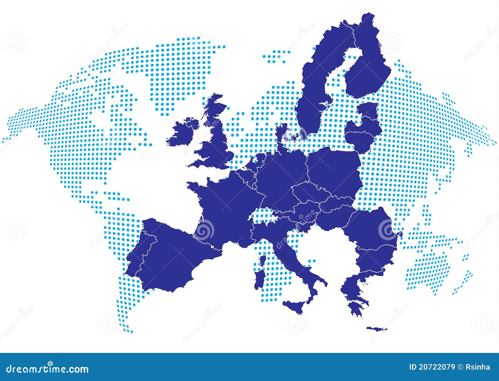 Europe map with world map stock vector. Illustration of england - 20722079
