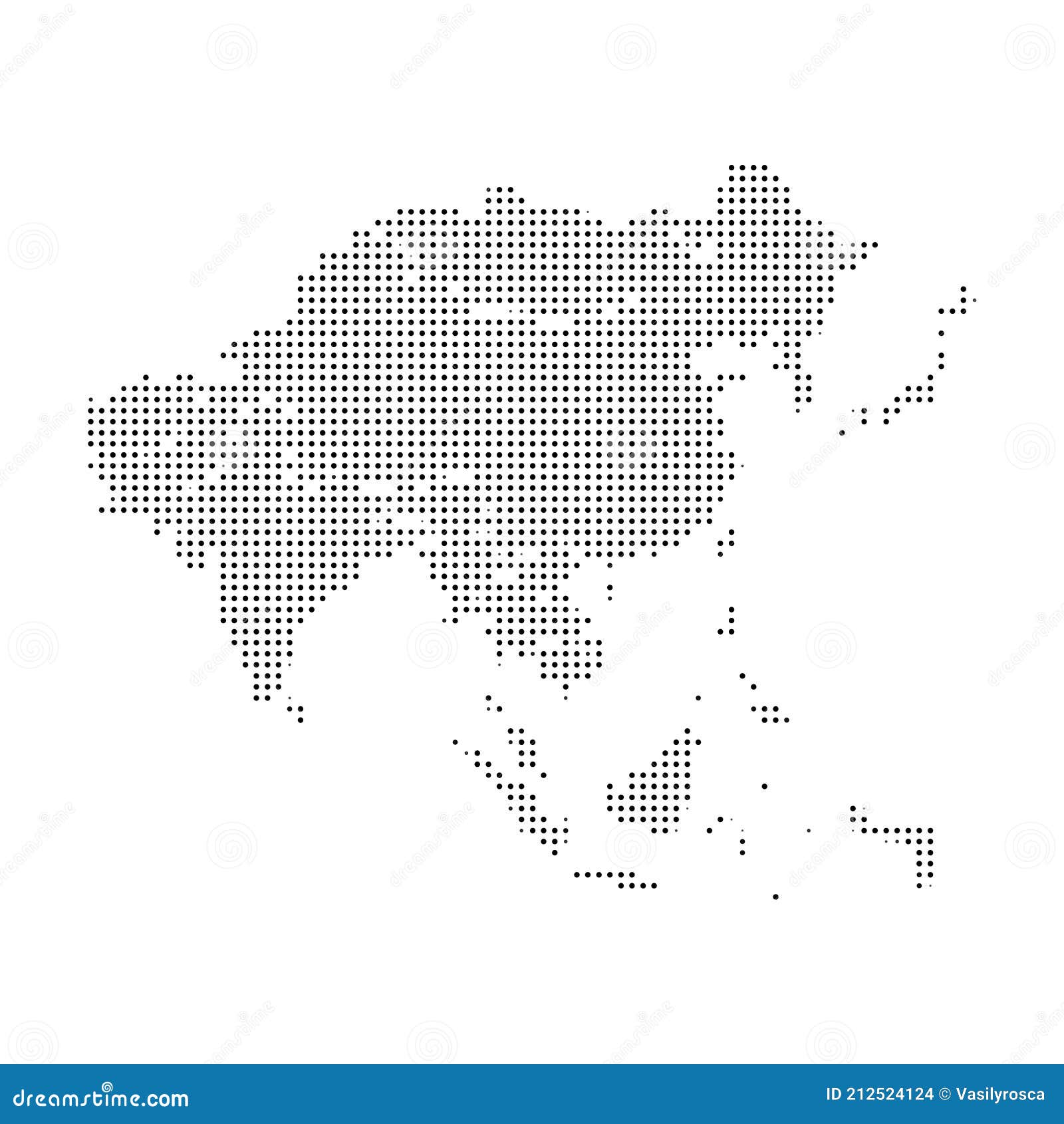 Europe Pixel Vector Map. Square Dot Pixel Europe Map Background Stock ...