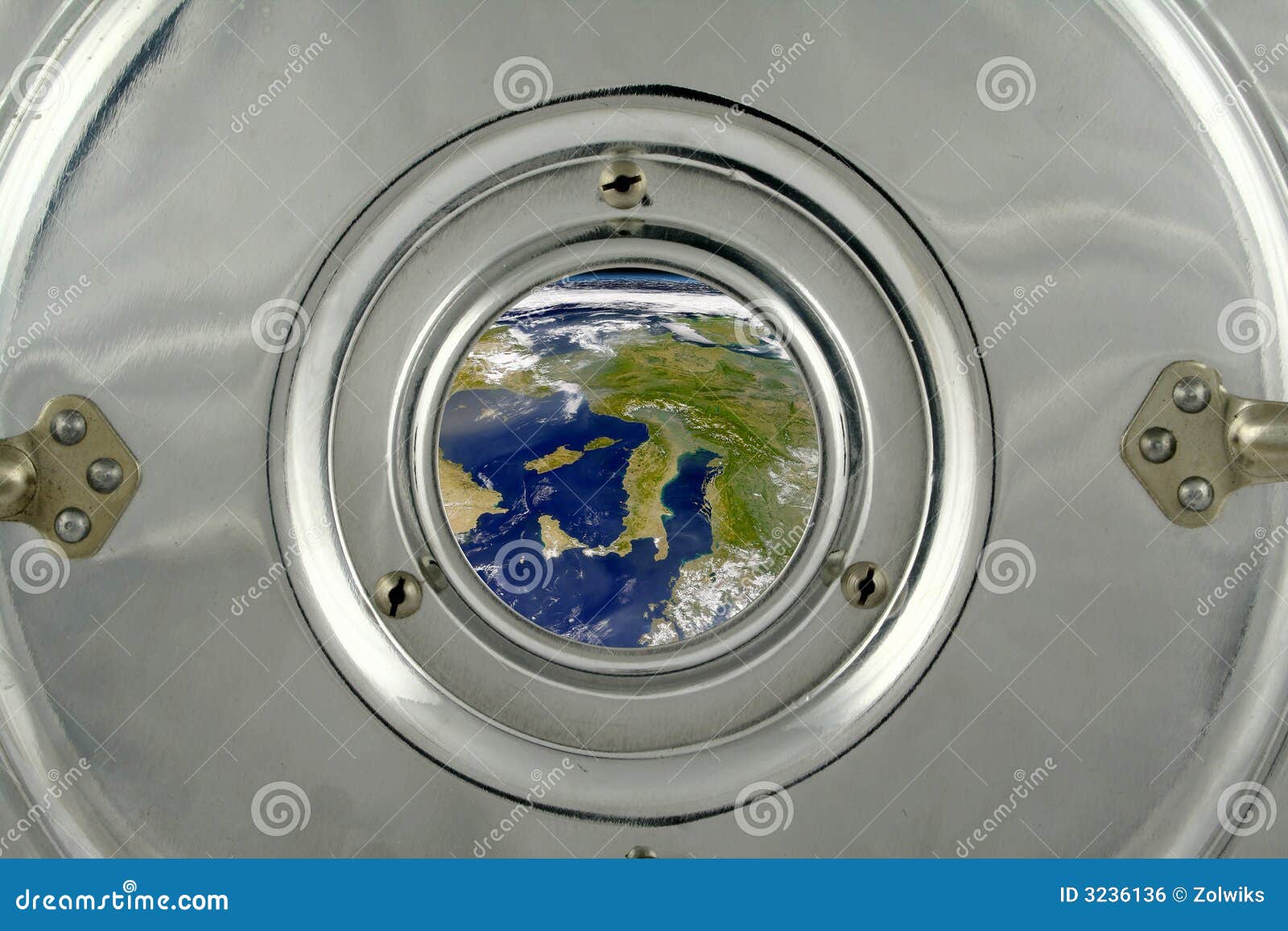Europe through Small Window Stock Photo - Image of cosmos, close: 3236136