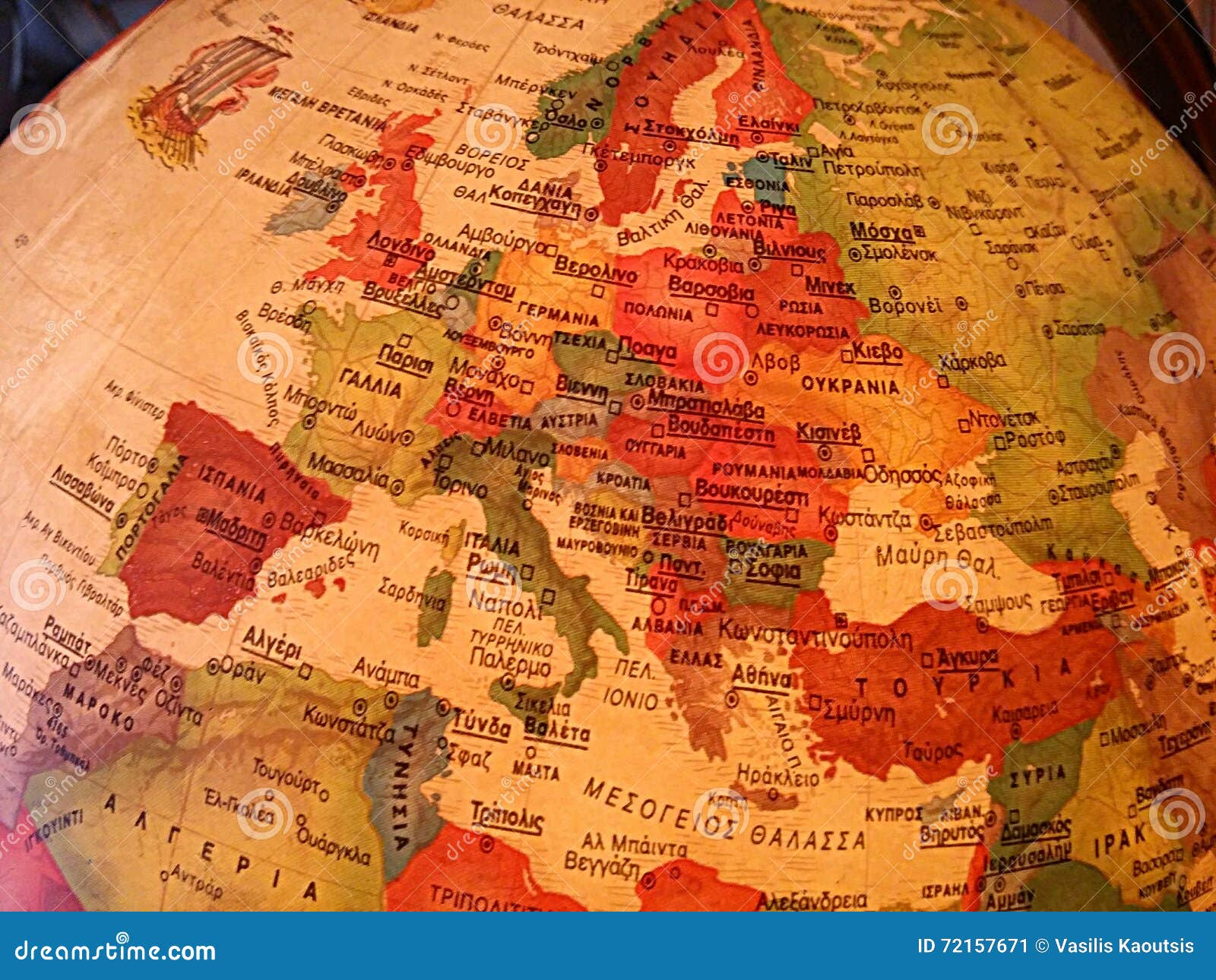 Europe stock image. Image of showing, europe, globe, sphere - 72157671