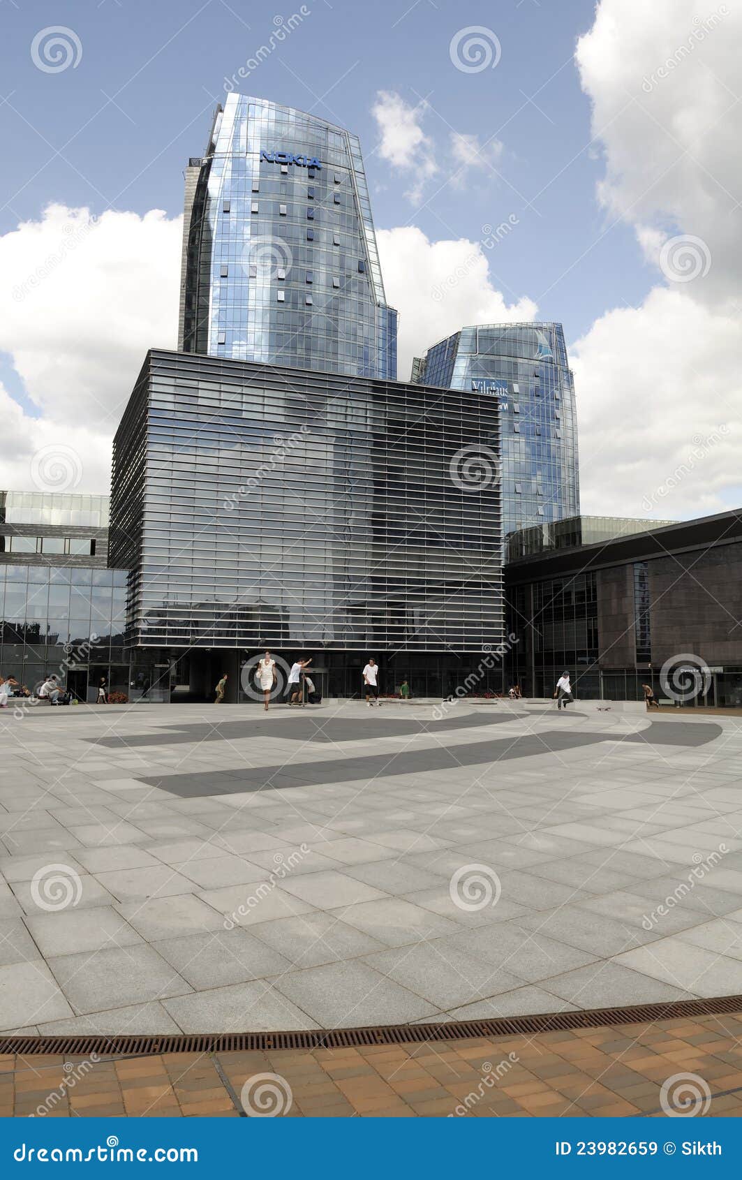 Europe Square in Vilnius, Lithuania Editorial Stock Image - Image of ...