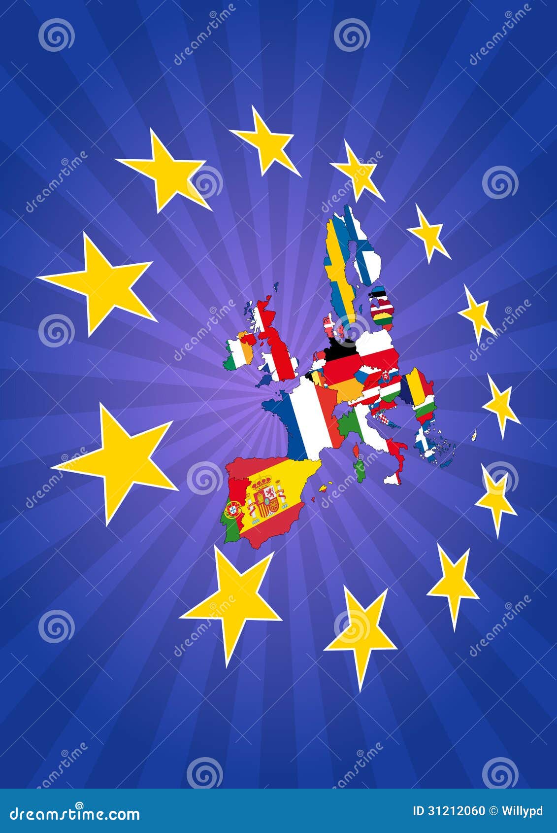 Europe stars stock illustration. Illustration of portugal - 31212060