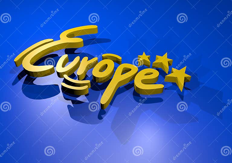 Europe symbol stock illustration. Illustration of edge - 41181618