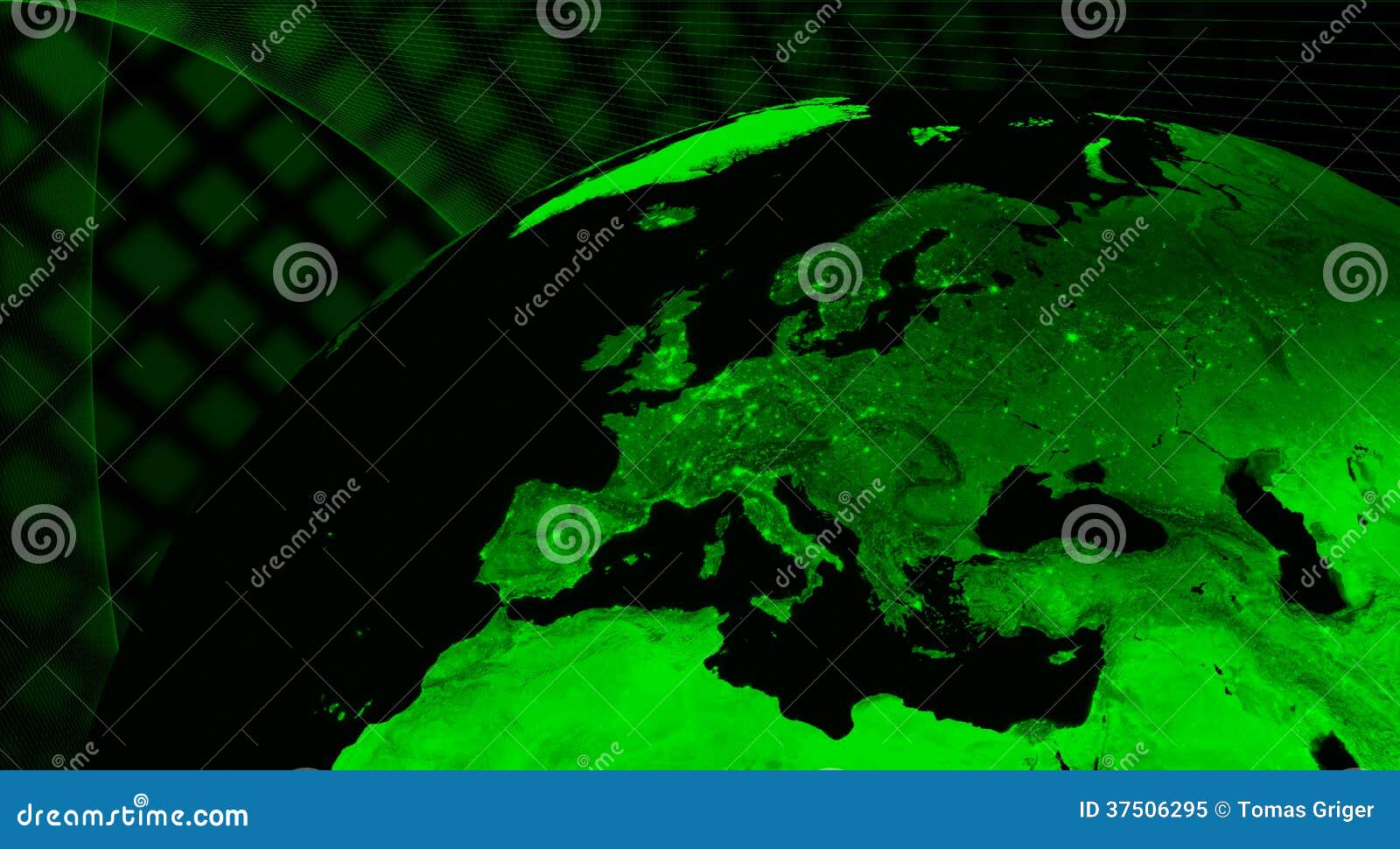 Europe technology concept stock illustration. Illustration of grid ...