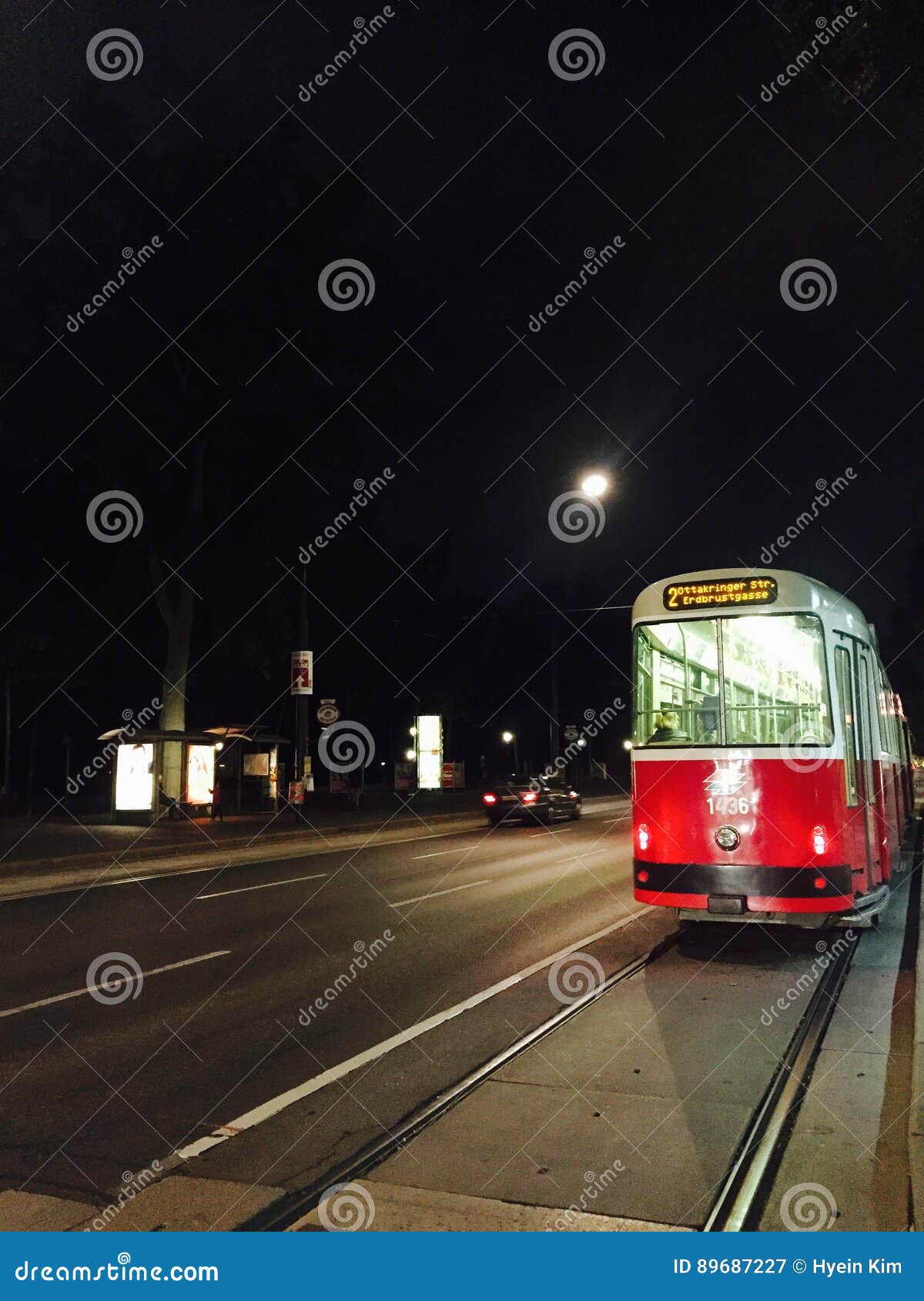 Europe tram editorial photography. Image of nightn, street - 89687227