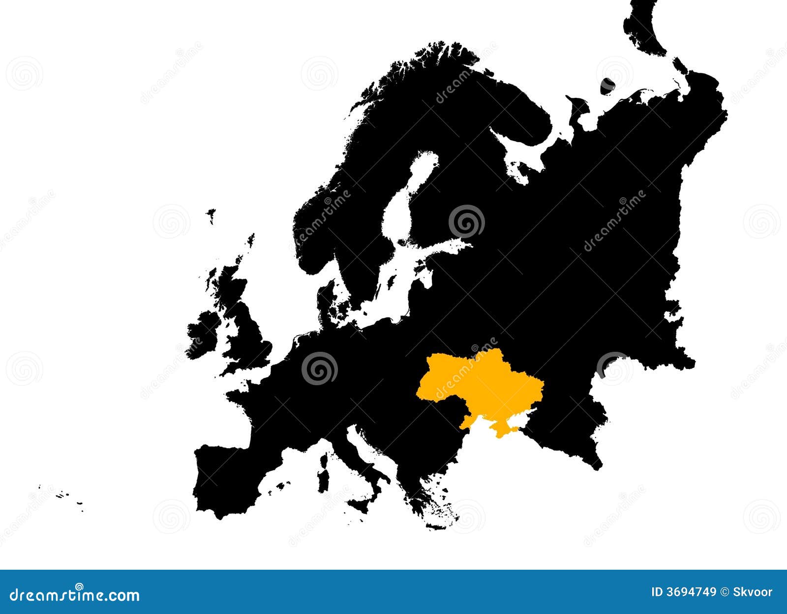 Europe with Ukraine map stock illustration. Illustration of mask - 3694749