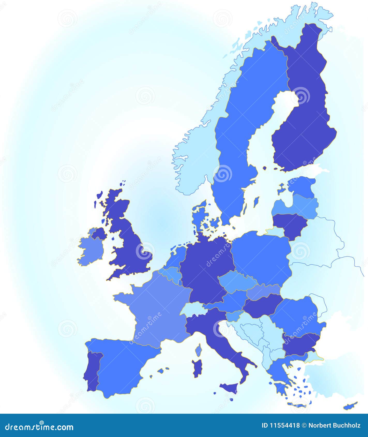Map Of Europe Union And Flags Cartoon Vector | CartoonDealer.com #5770033
