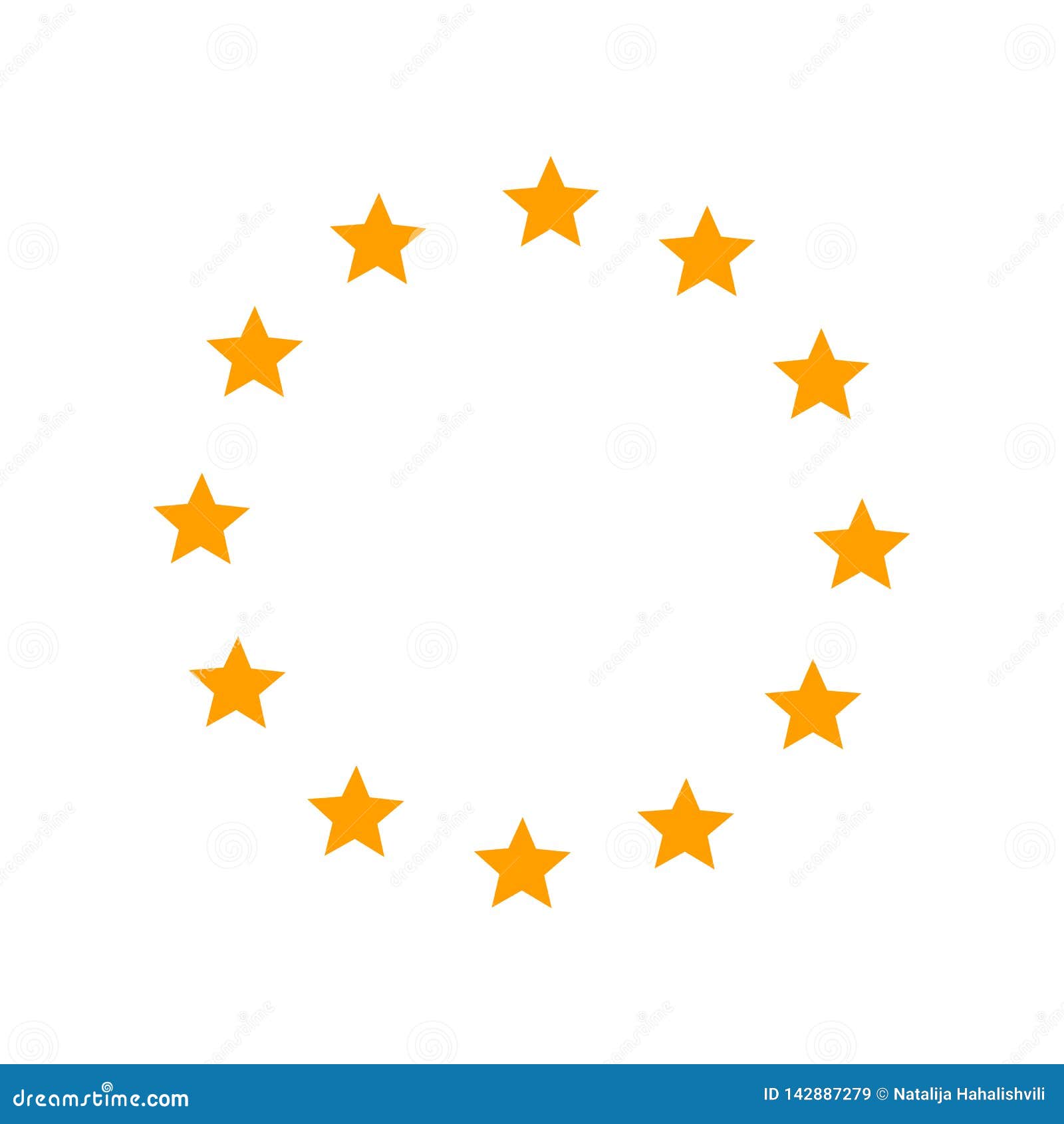 Europe union star icon. stock vector. Illustration of circular - 142887279