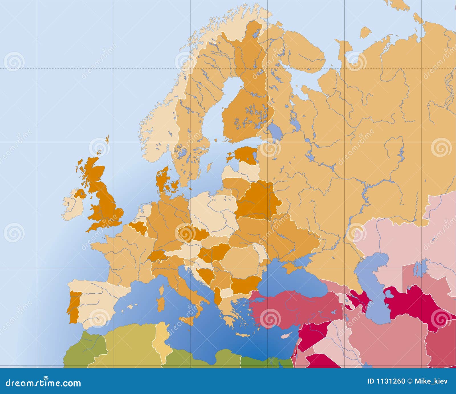 Europe Vector Map | CartoonDealer.com #1131260