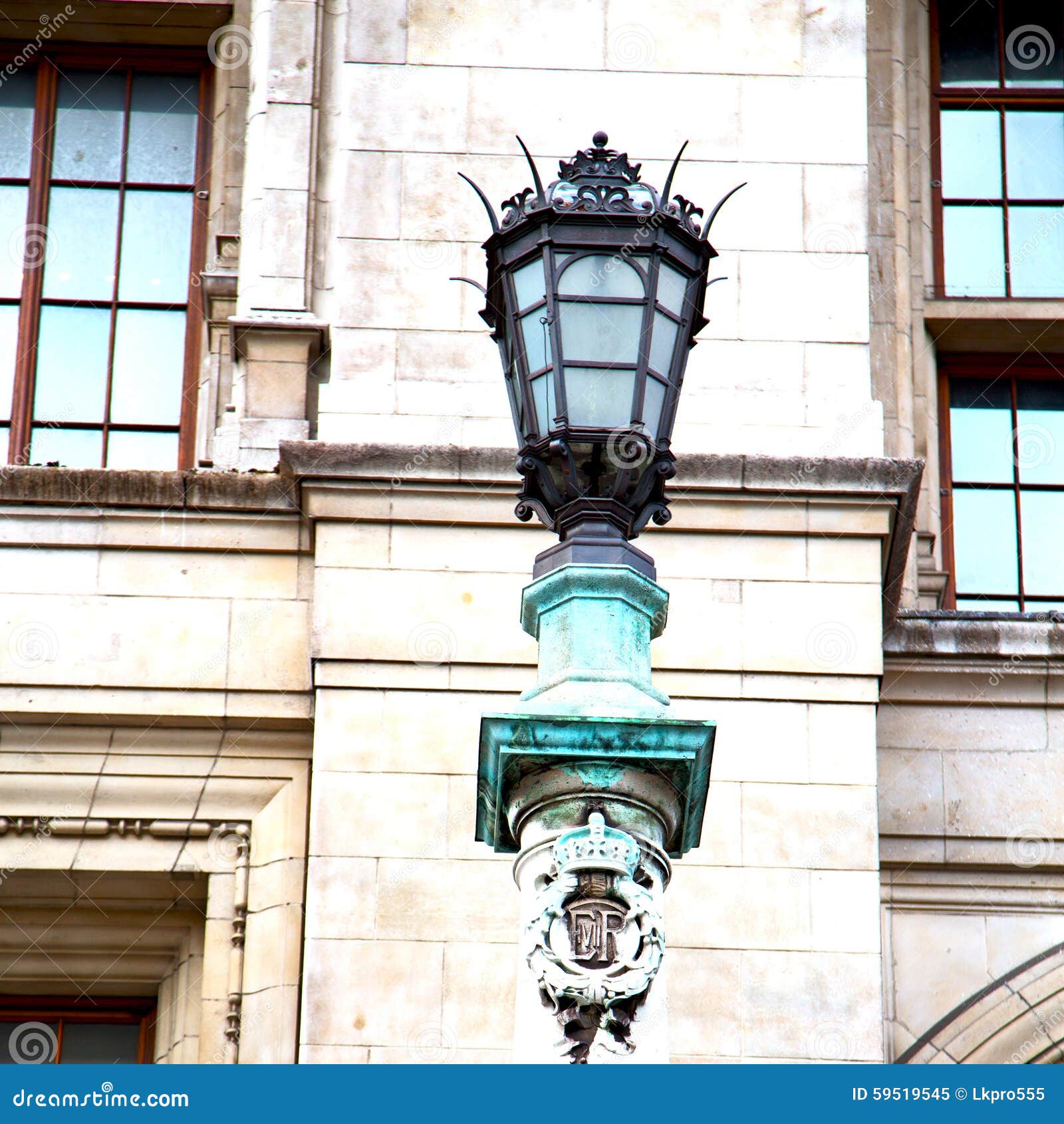 Europe in the Wall of London Lantern and Abstract Illumination Stock ...