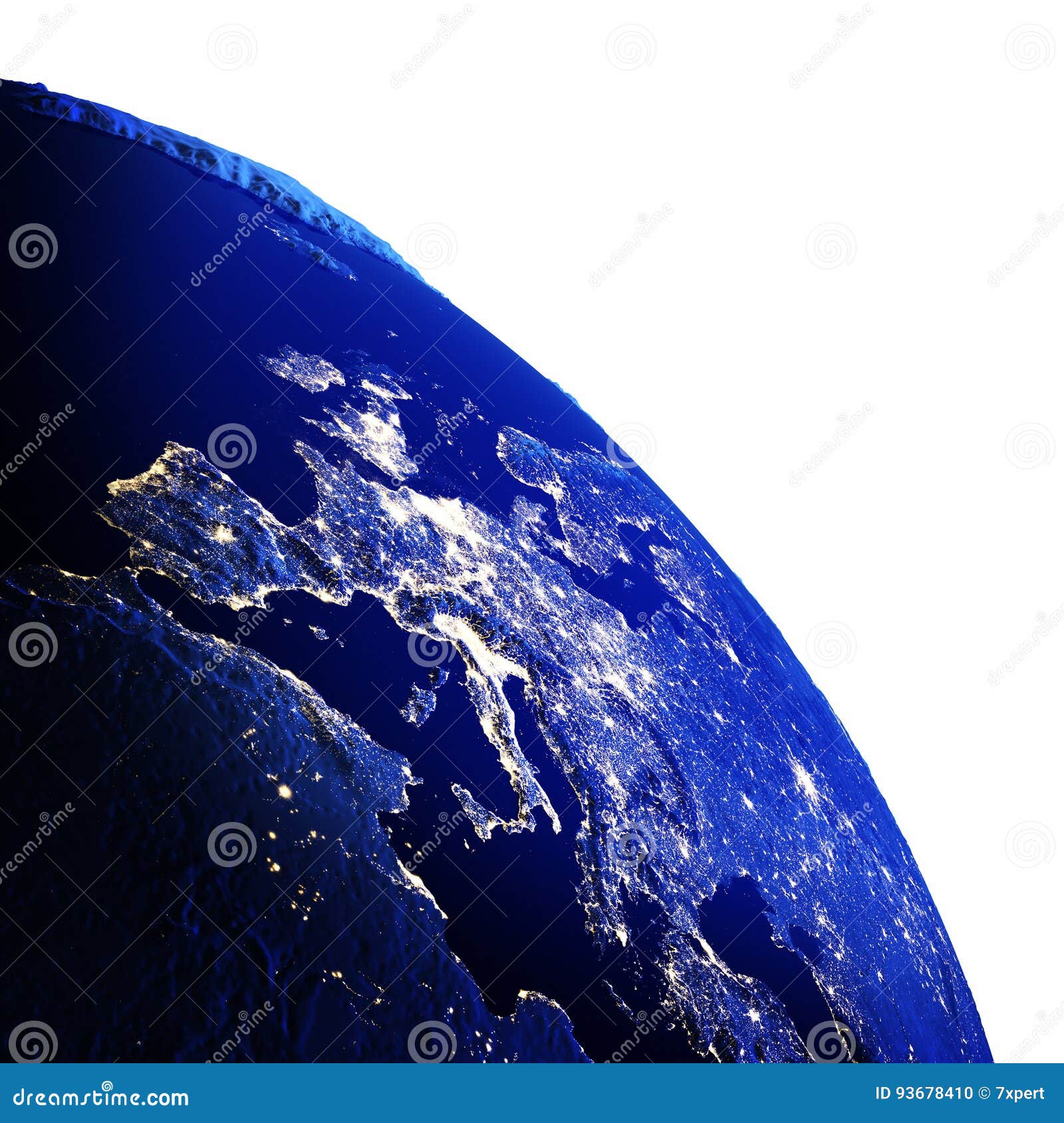 Europe white isolated stock illustration. Illustration of countries ...