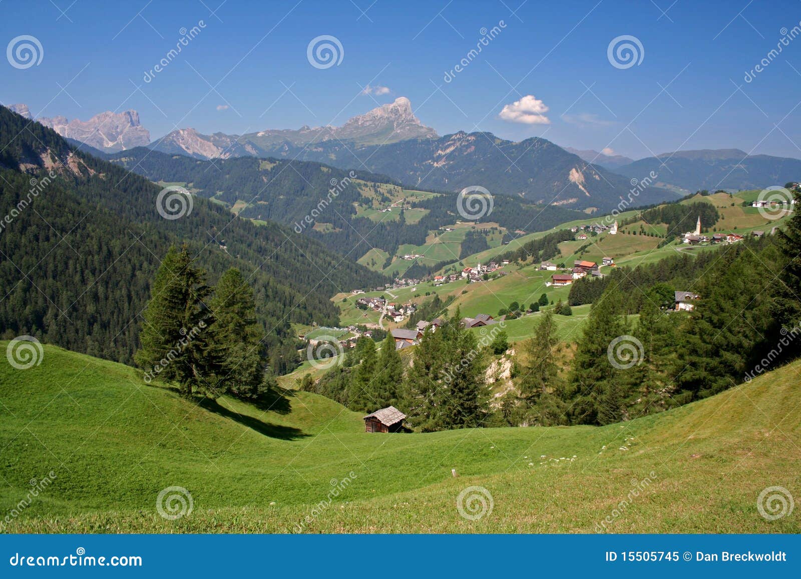 European alpine landscape stock image. Image of village - 15505745