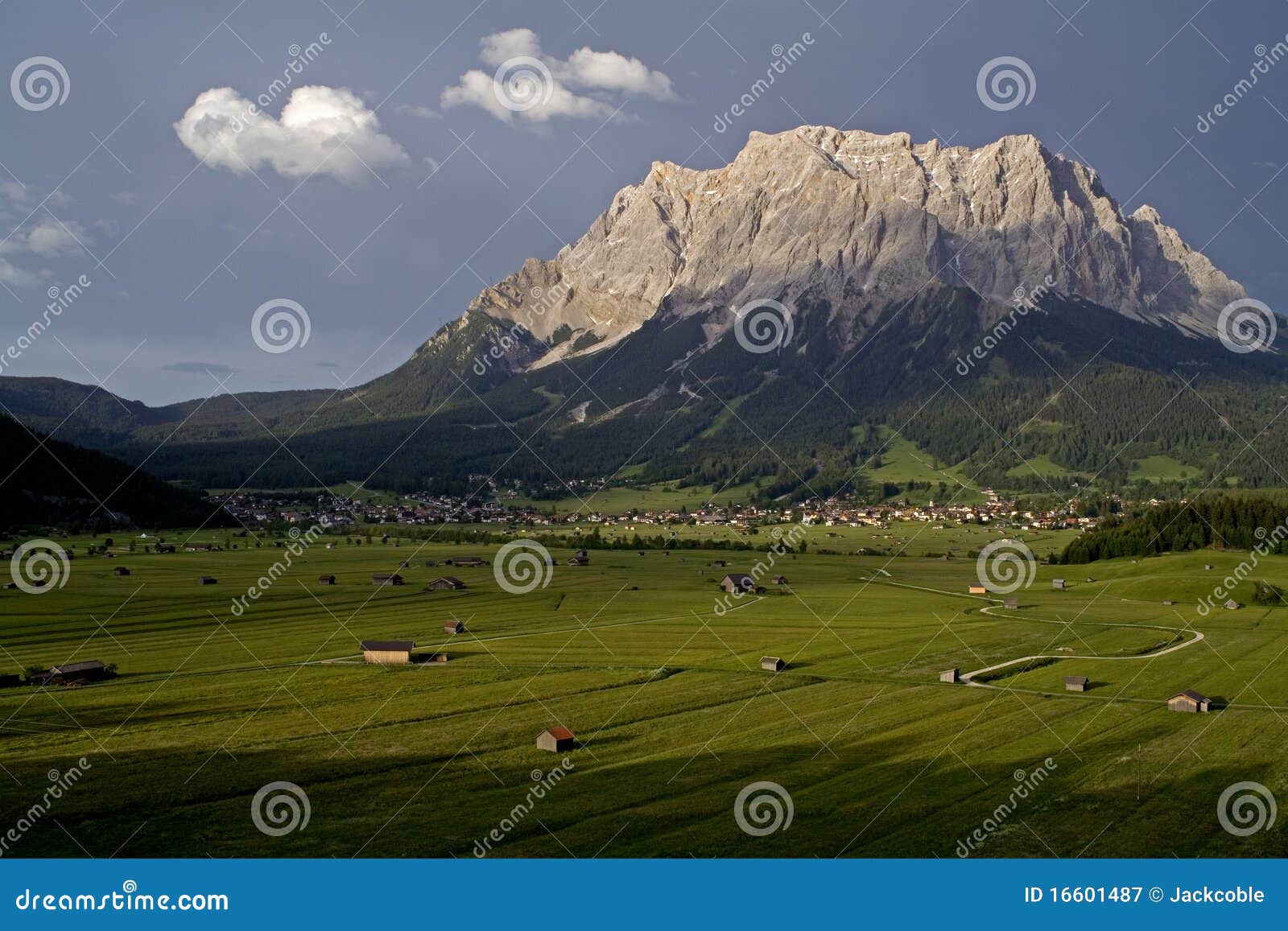 European alpine village stock image. Image of biking - 16601487