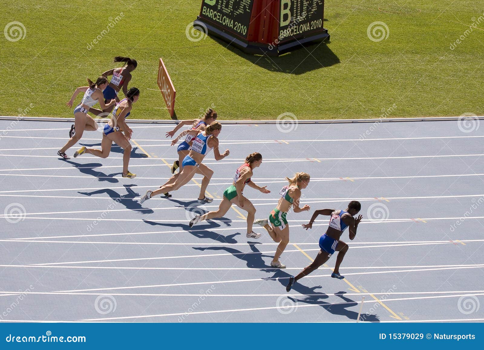 European Athletics 100 Meters Editorial Stock Image - Image of victory ...