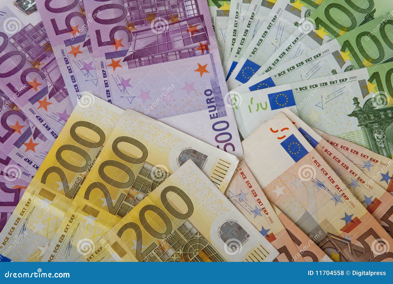 European banknotes Euro stock photo. Image of foreign - 11704558