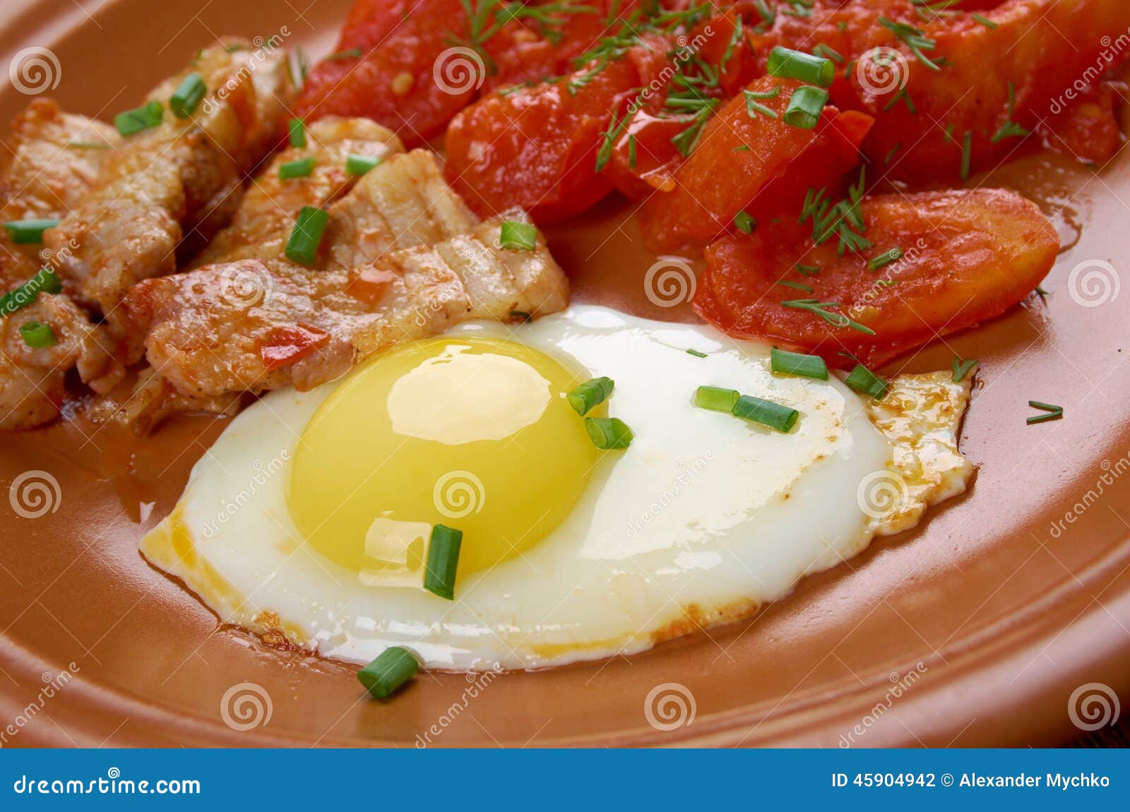 European breakfast stock photo. Image of meat, spoon - 45904942
