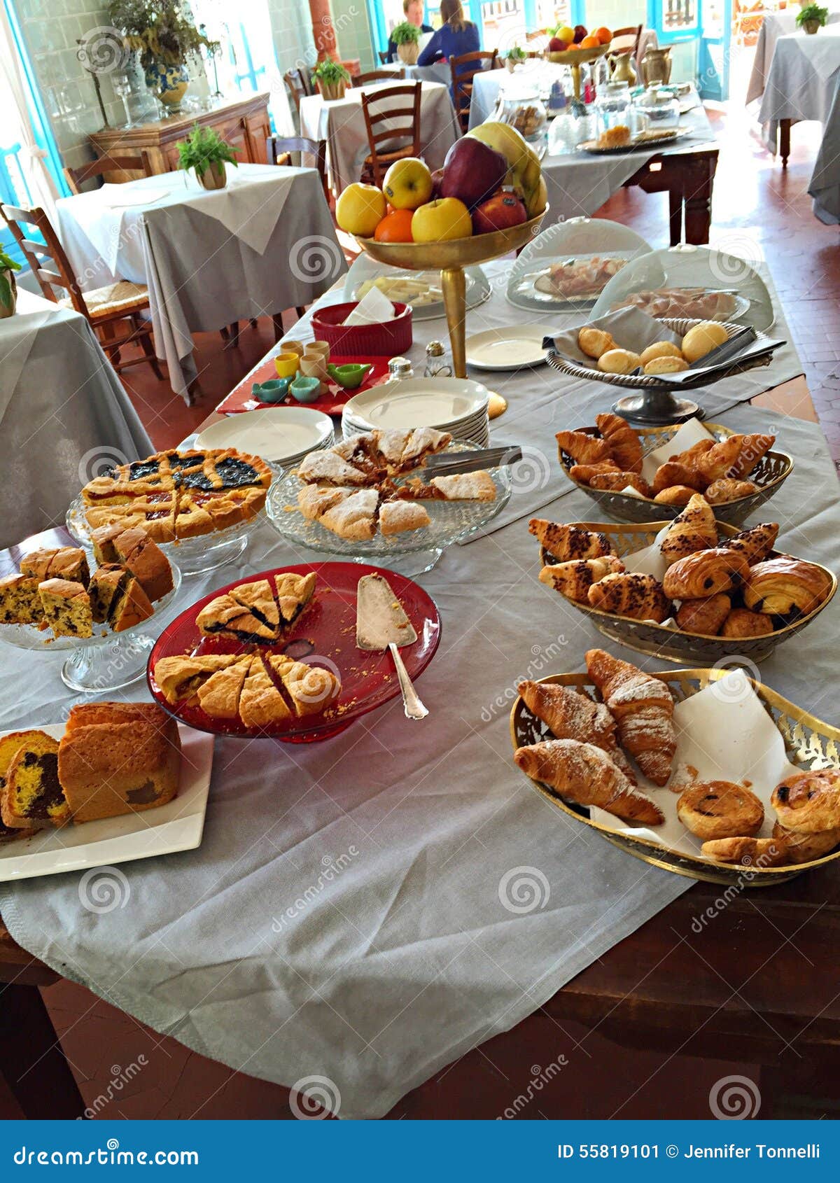 European Breakfast in Italy Stock Image - Image of italy, breakfast ...