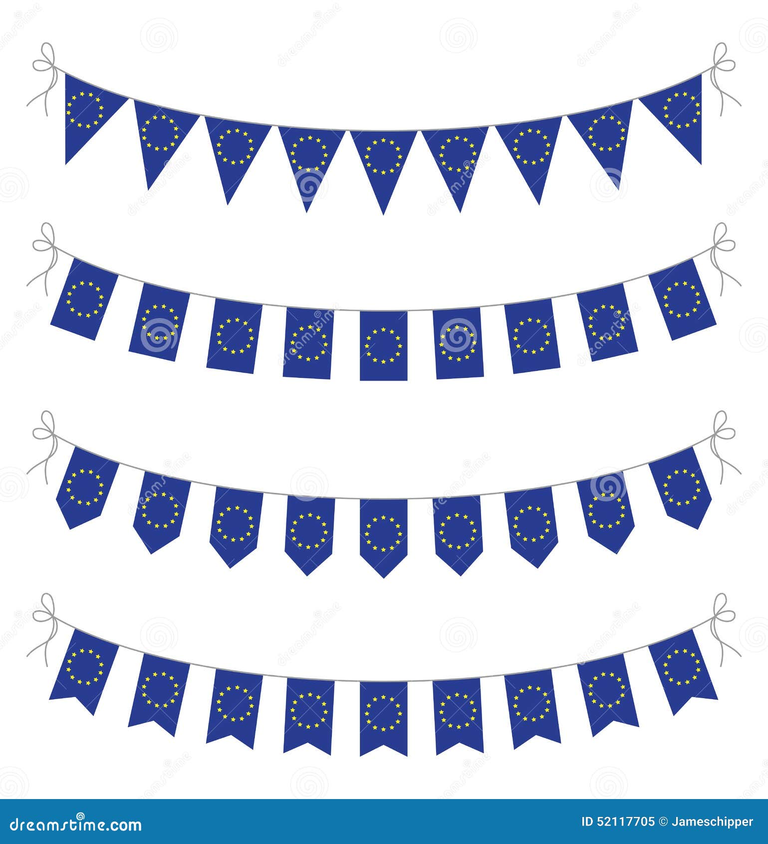 European bunting stock vector. Illustration of triangle - 52117705