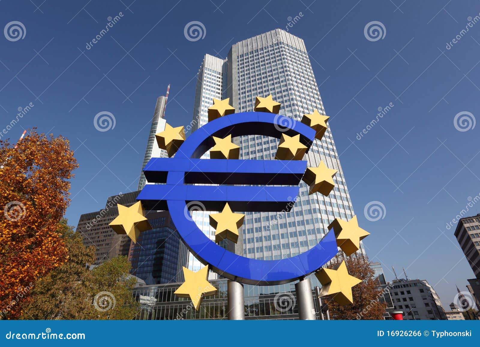 European Central Bank stock photo. Image of city, skyscrapers - 16926266