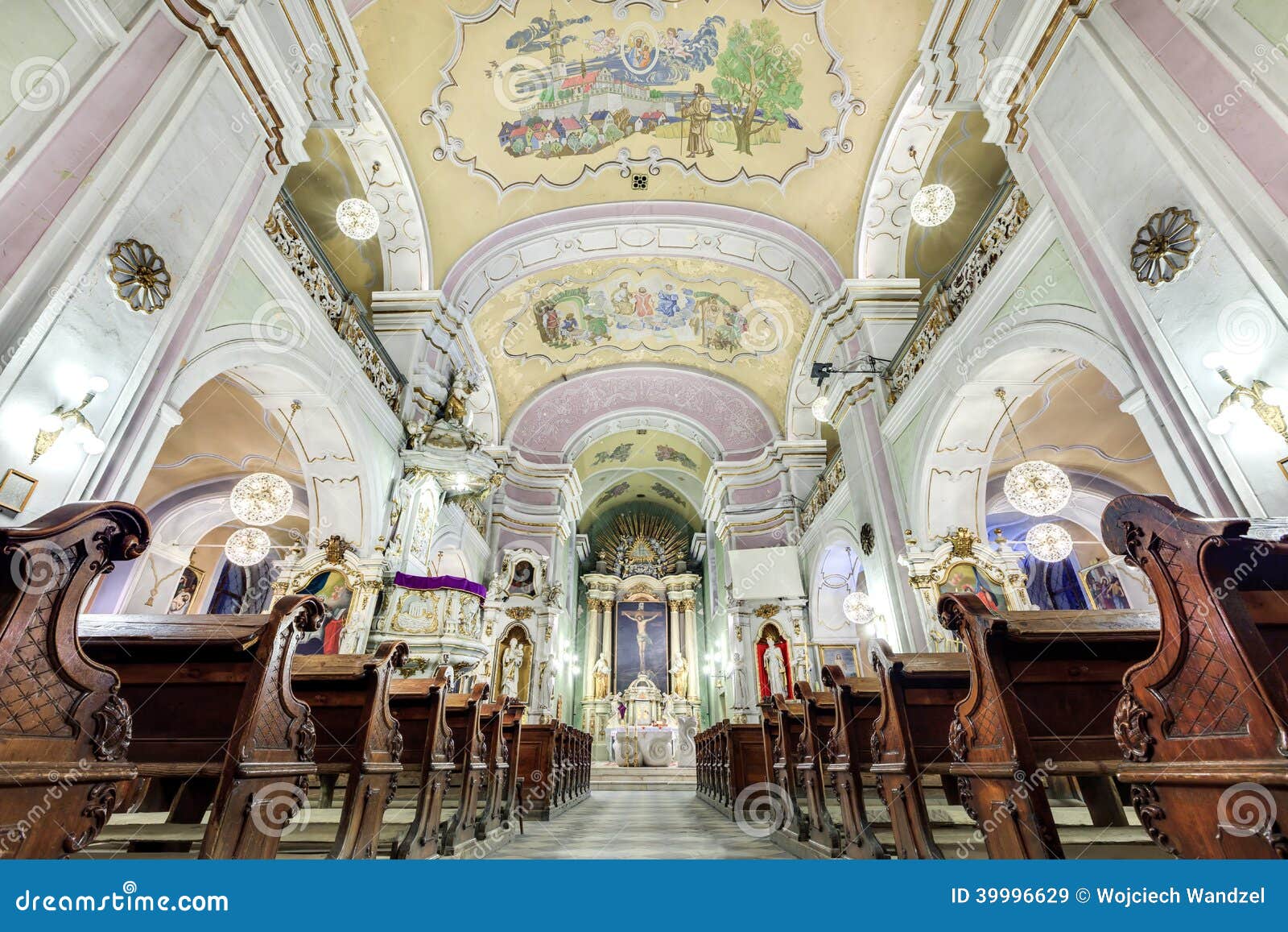 European church interior stock image. Image of chapel - 39996629