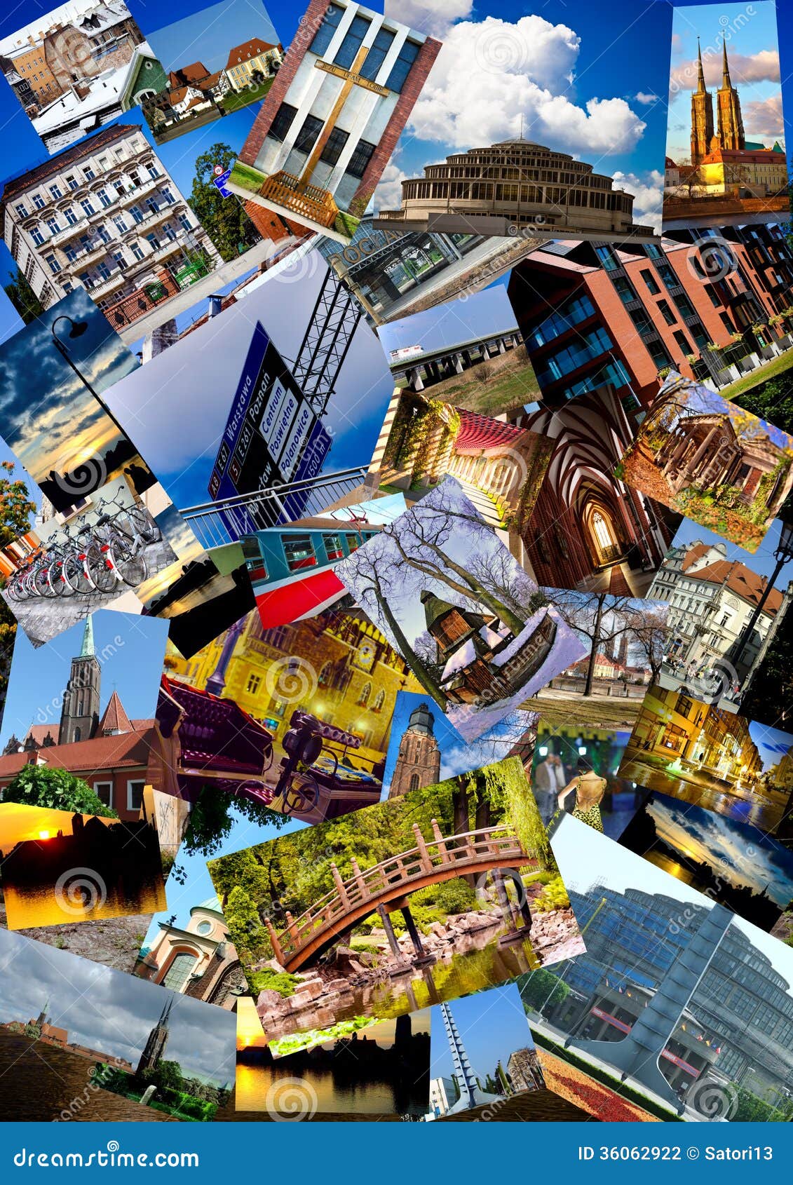 European city collage stock photo. Image of life, house - 36062922