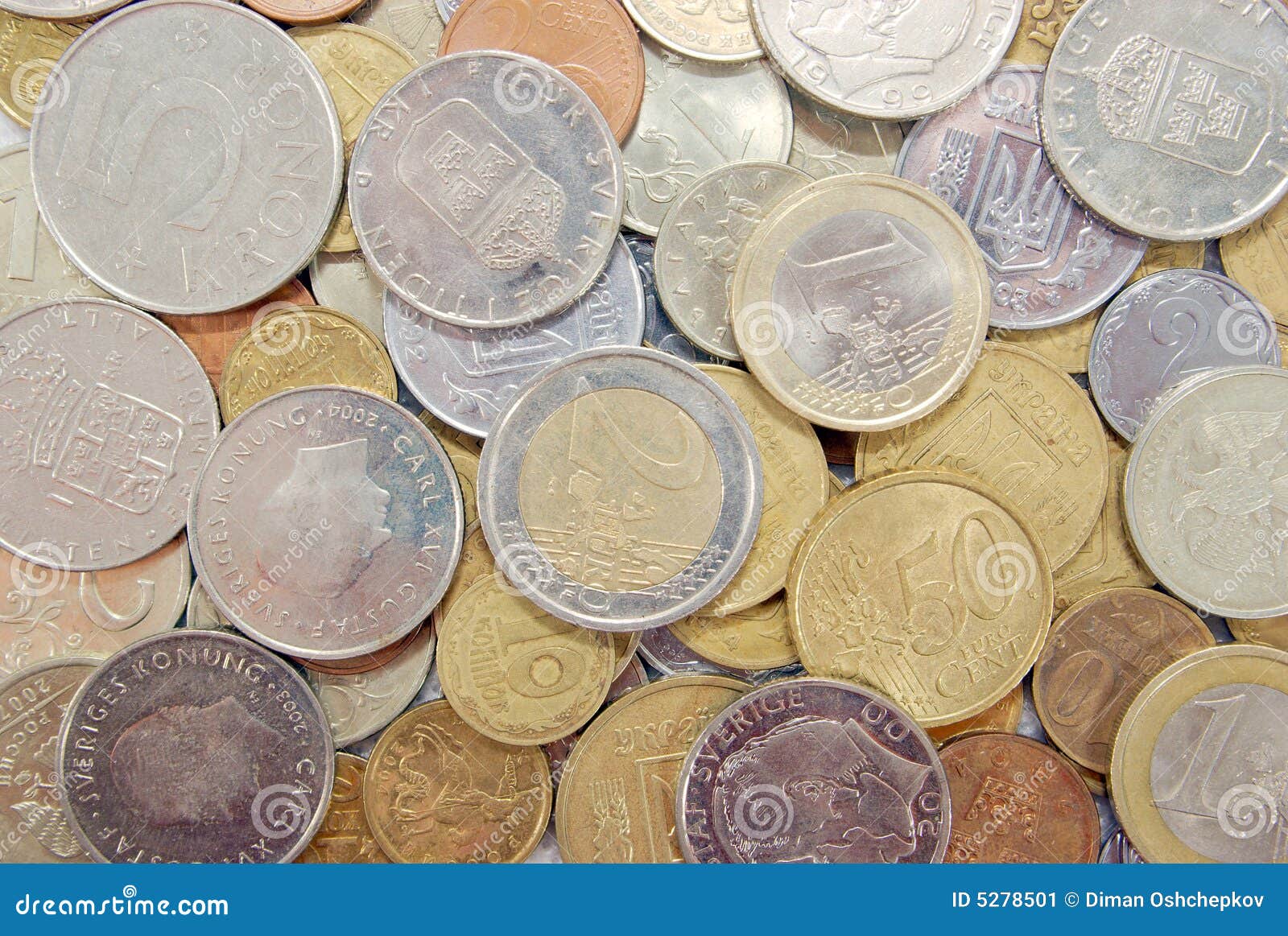 European coins texture stock image. Image of bank, europe - 5278501