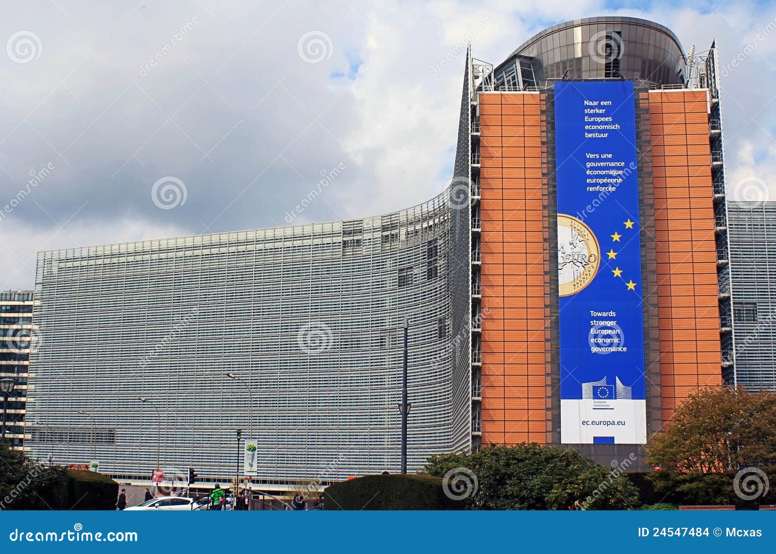 European Commission Sedate Building in Brussels Editorial Stock Image ...