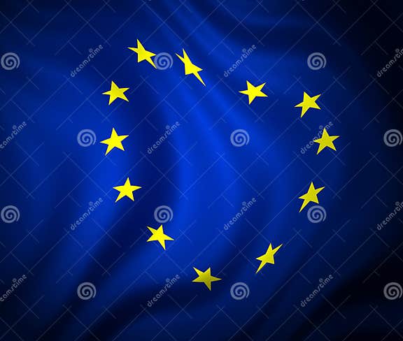 European community flag stock illustration. Illustration of flag - 943423