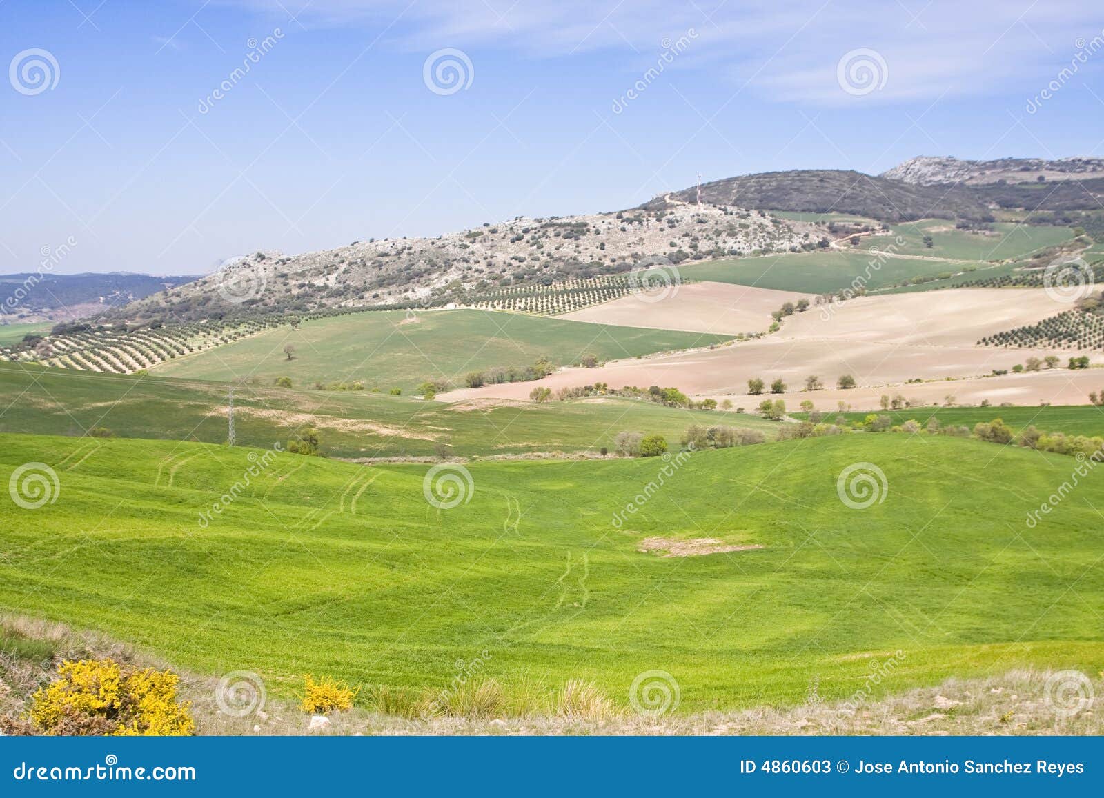 European countryside stock image. Image of cloudscape - 4860603