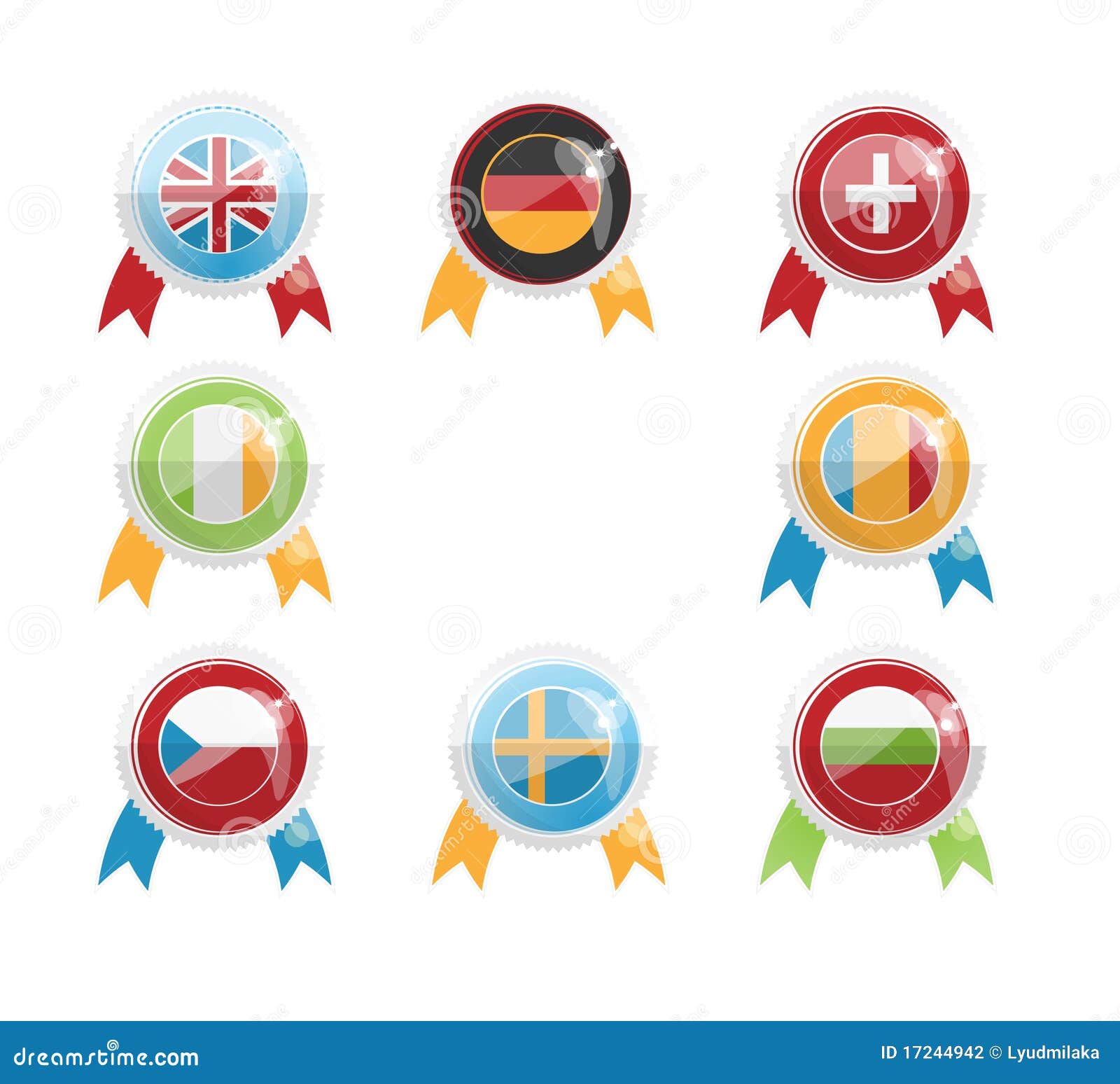 European Day of Languages. Badges and Flags a Stock Vector ...