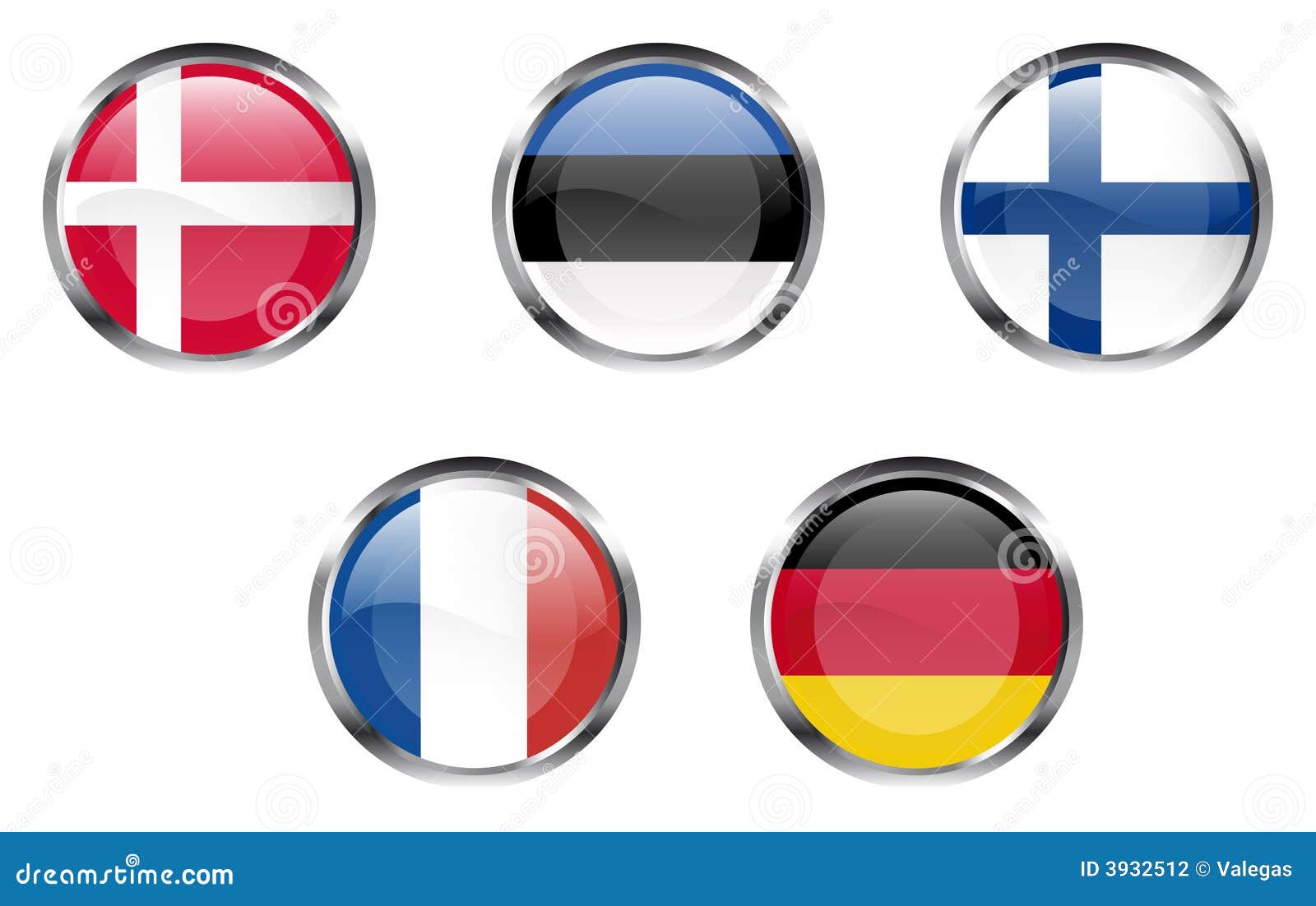 European Flag Buttons - Part 2 Stock Vector - Illustration of union ...