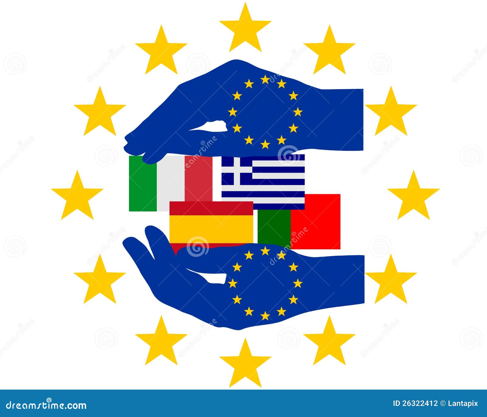 European Help stock vector. Illustration of greece, color - 26322412