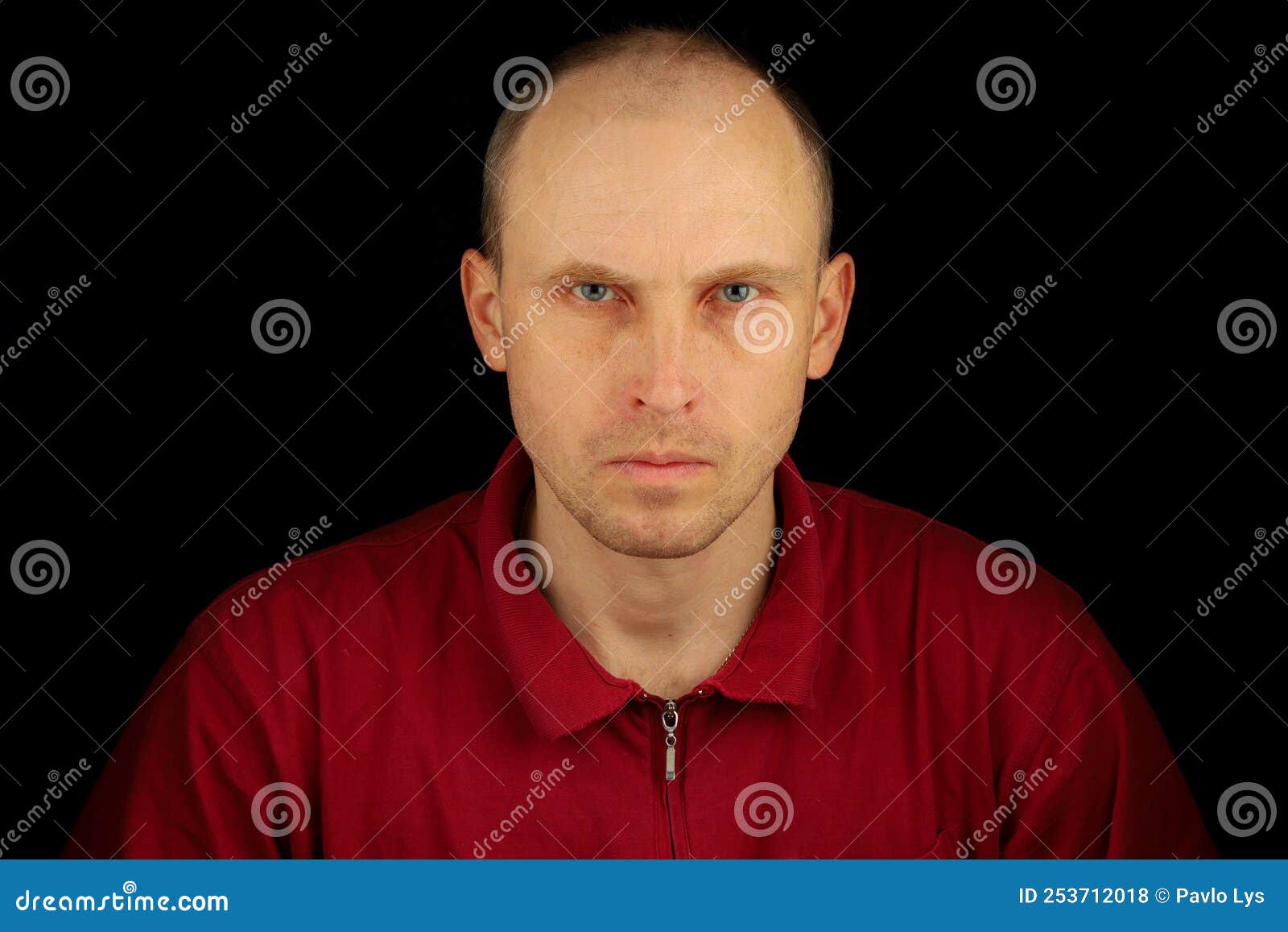 European Man Has a Strong Will Stock Photo - Image of angry, horizontal ...