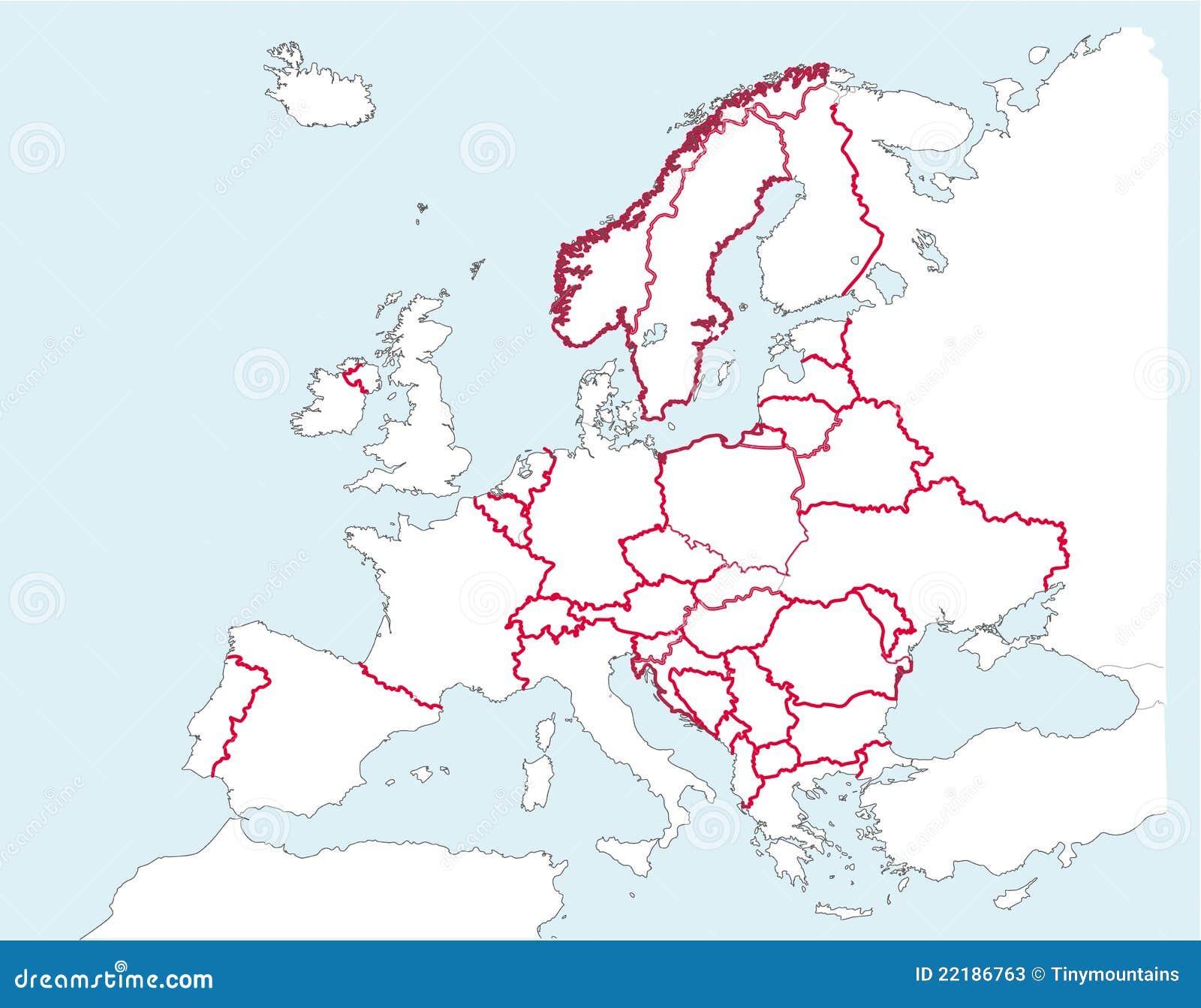 European Map stock illustration. Illustration of white - 22186763