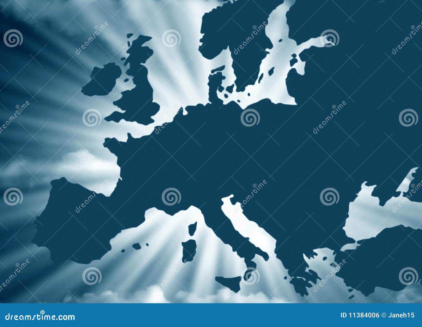 European map concept stock illustration. Illustration of continents ...