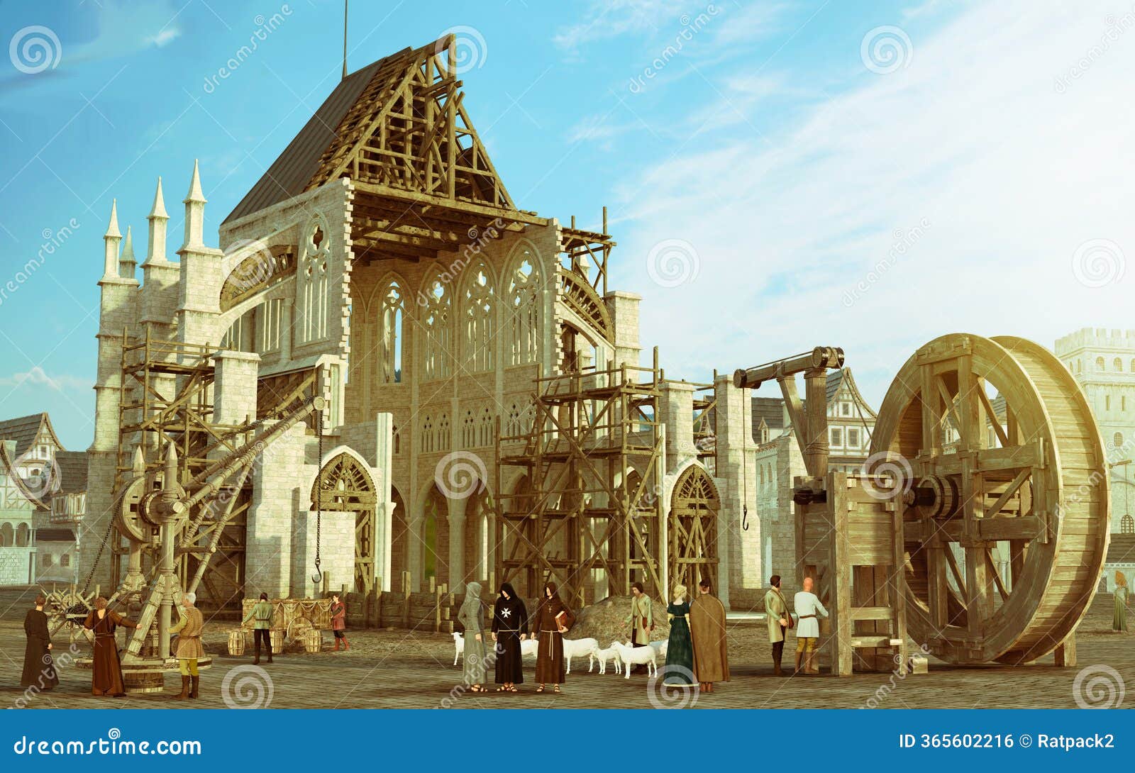 European Medieval Nobleman In Rich Clothes, Flat Vector Illustration ...