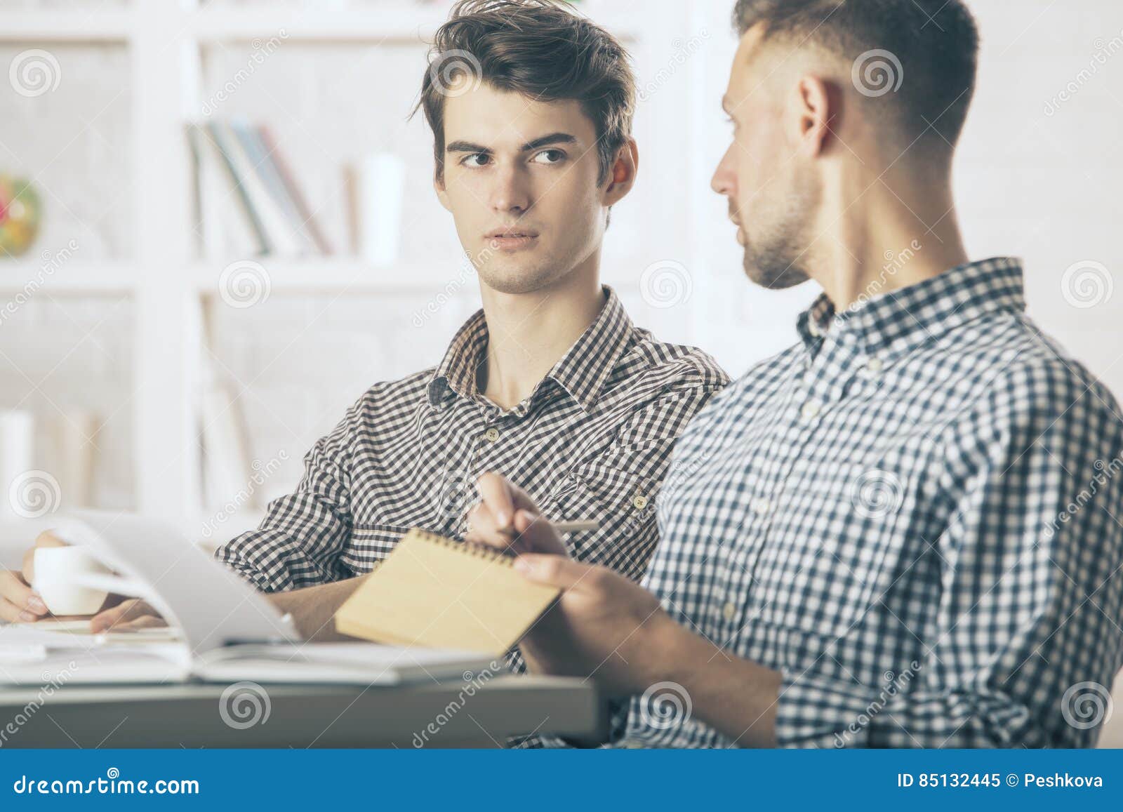 European Men Doing Paperwork Stock Image - Image of concept, business ...