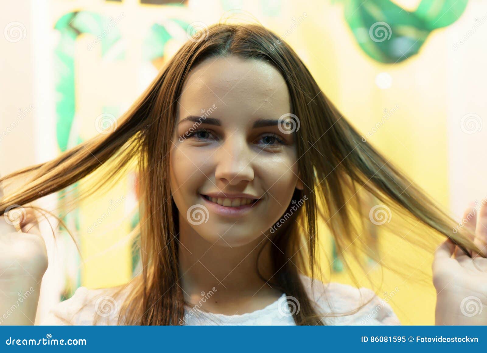European Model Posing for Camera. Close-up Stock Image - Image of ...